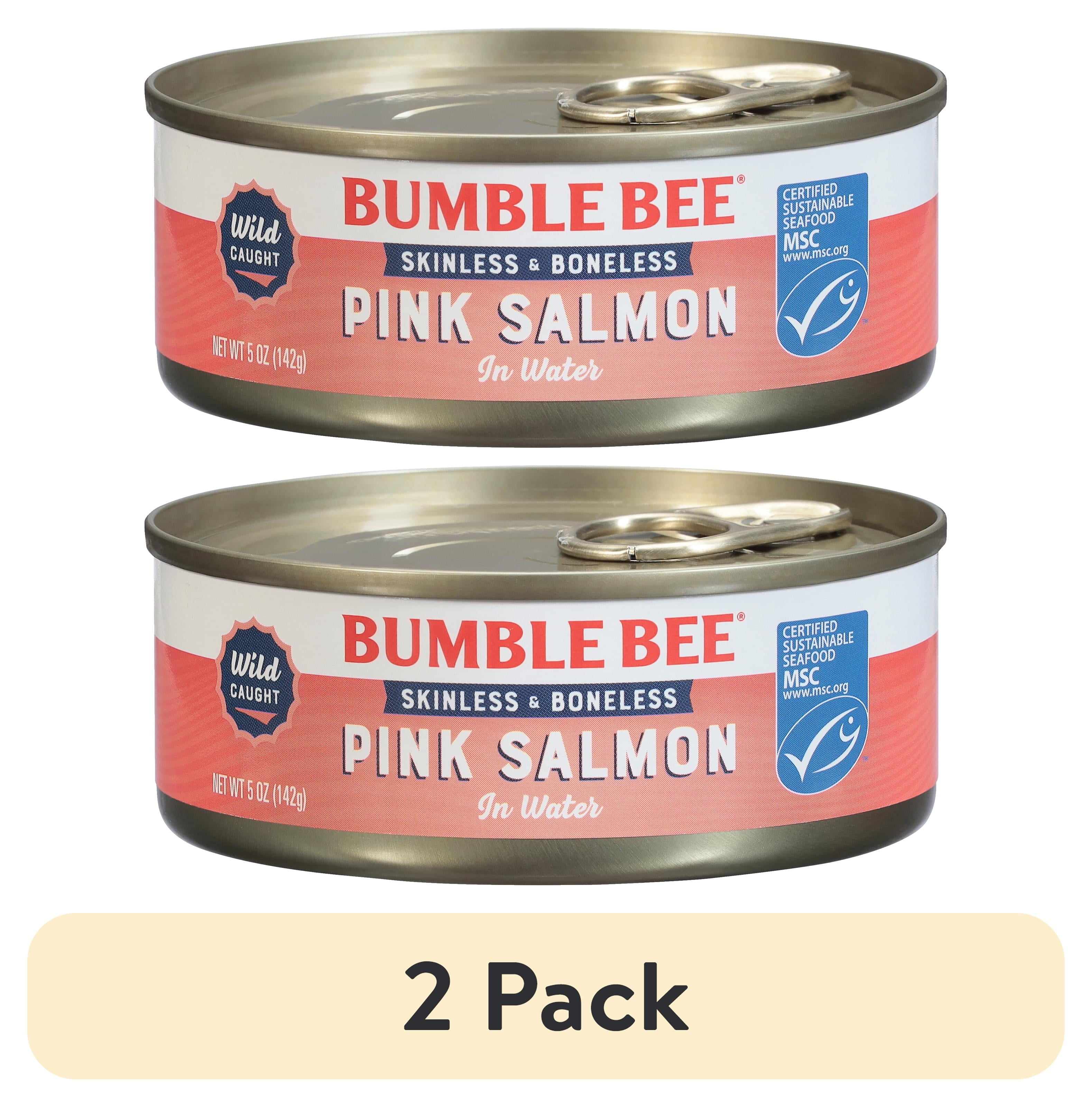 (2 pack) Bumble Bee Skinless and Boneless Wild Pink Salmon, Ready to ...
