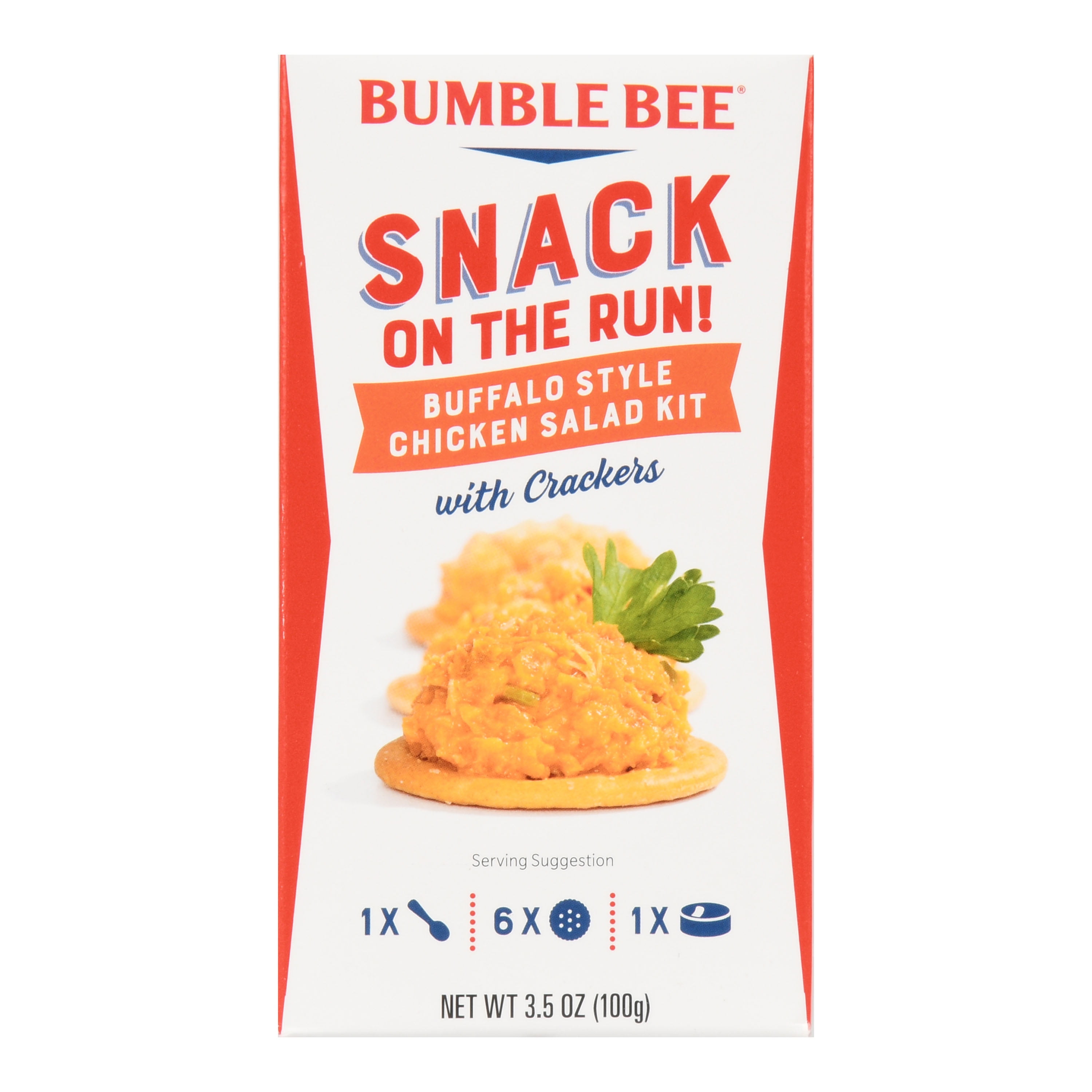 Bumble Bee Snack On The Run Buffalo Chicken Salad with Crackers Kit, 3. ...