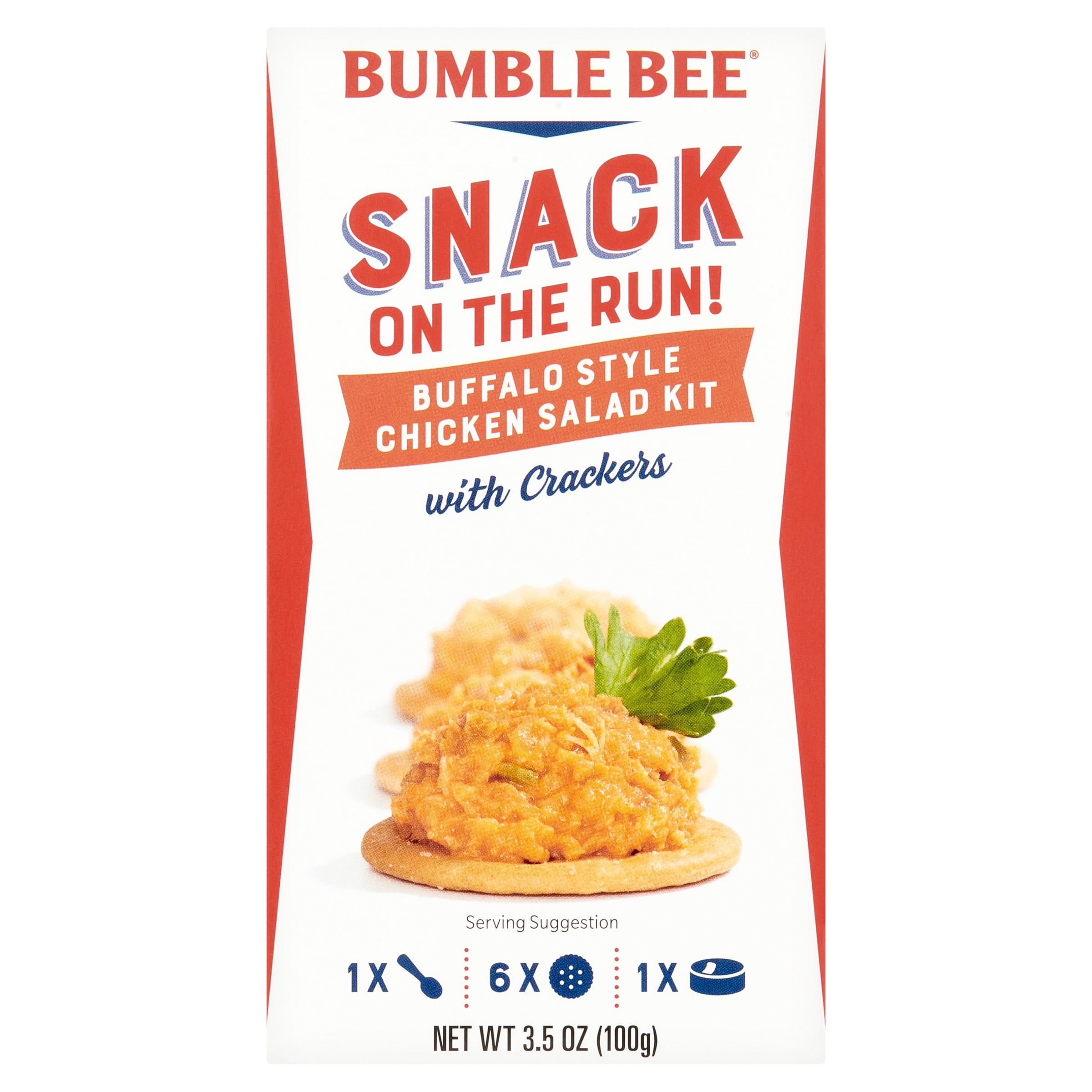 Bumble Bee Snack On The Run Buffalo Chicken Salad with Crackers Kit, 3. ...