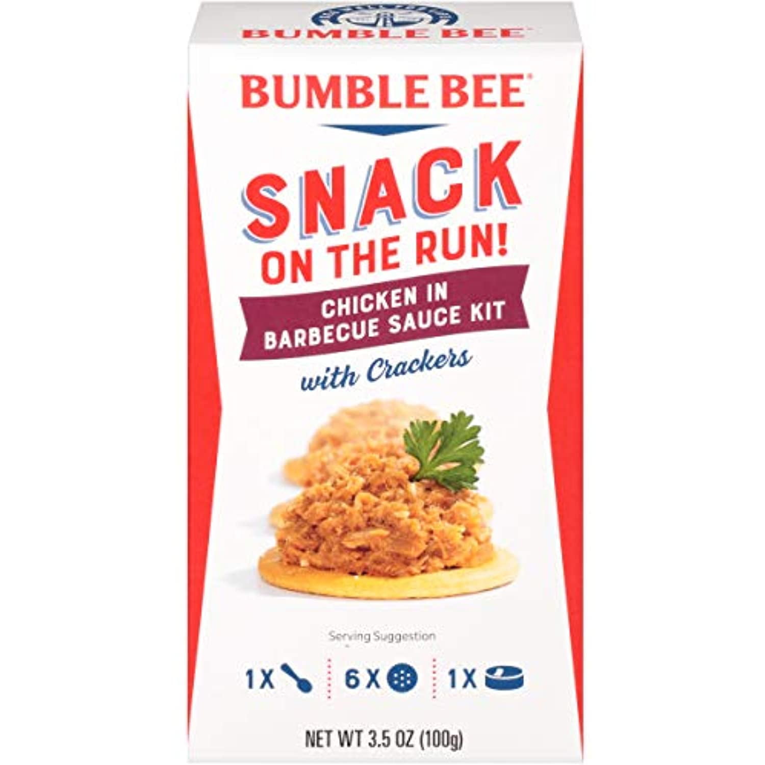 Bumble Bee Snack On The Run! Bbq Chicken With Crackers Kit, 3.5 Ounce ...
