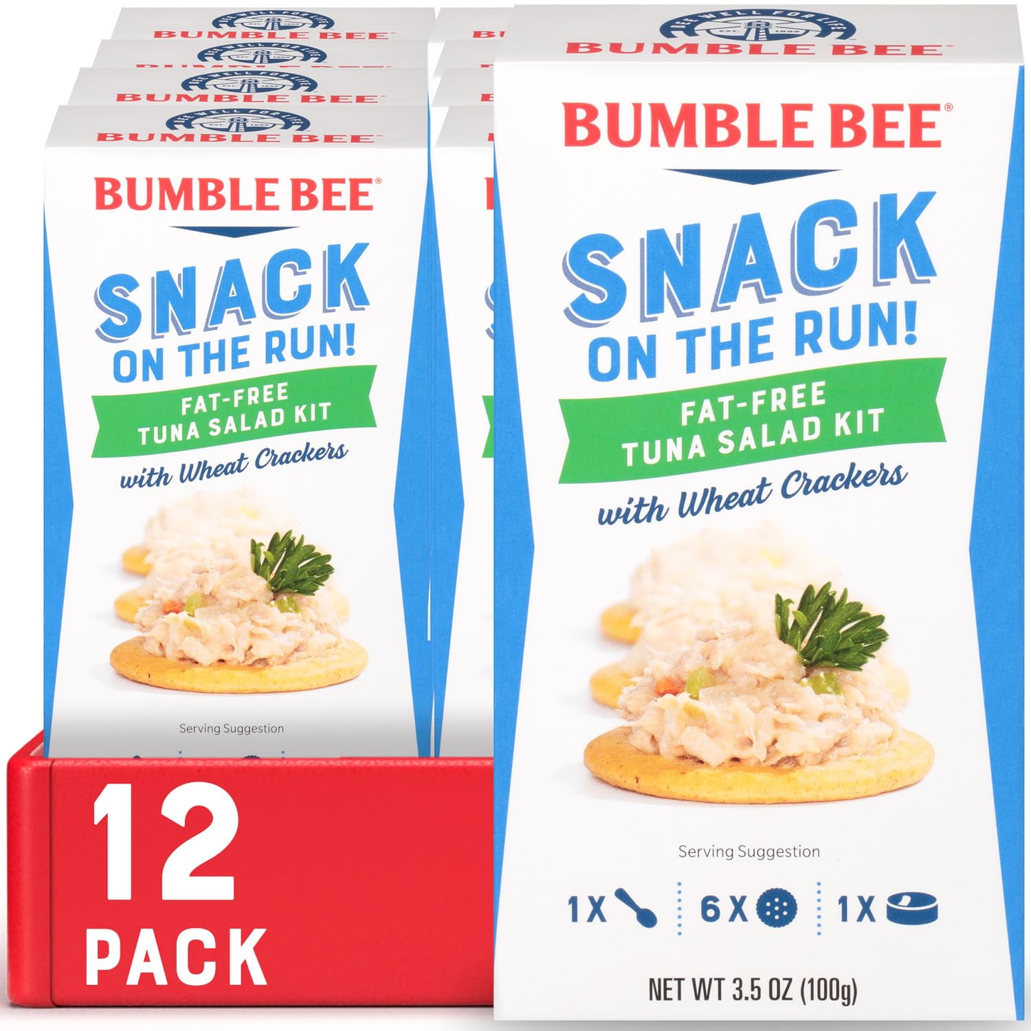 Bumble Bee Snack On The Run Fat-Free Tuna Salad With Crackers Kit ...
