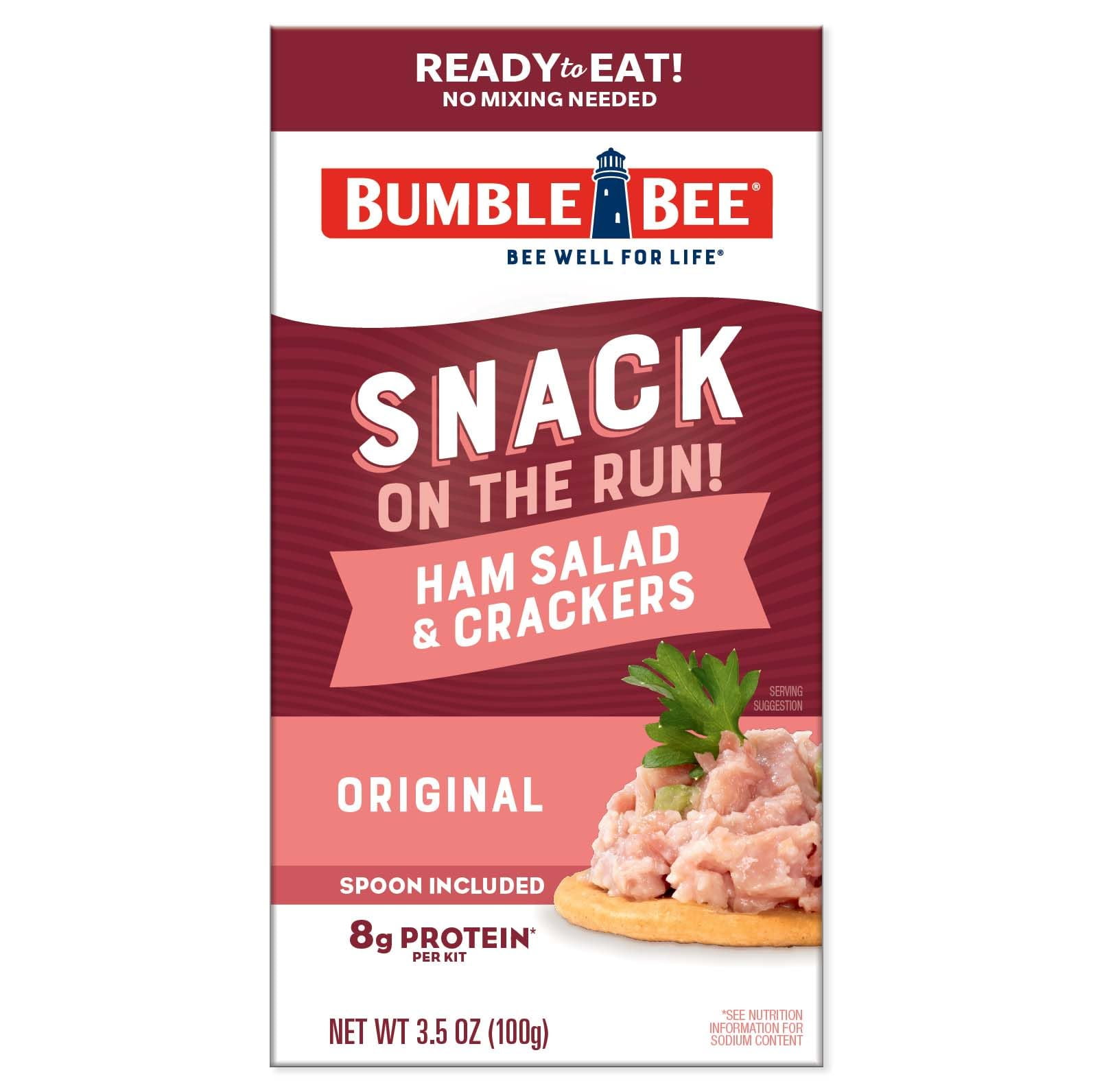 Bumble Bee Snack On The Run KKS1 Ham Salad with Crackers Kit, 3.5 oz ...