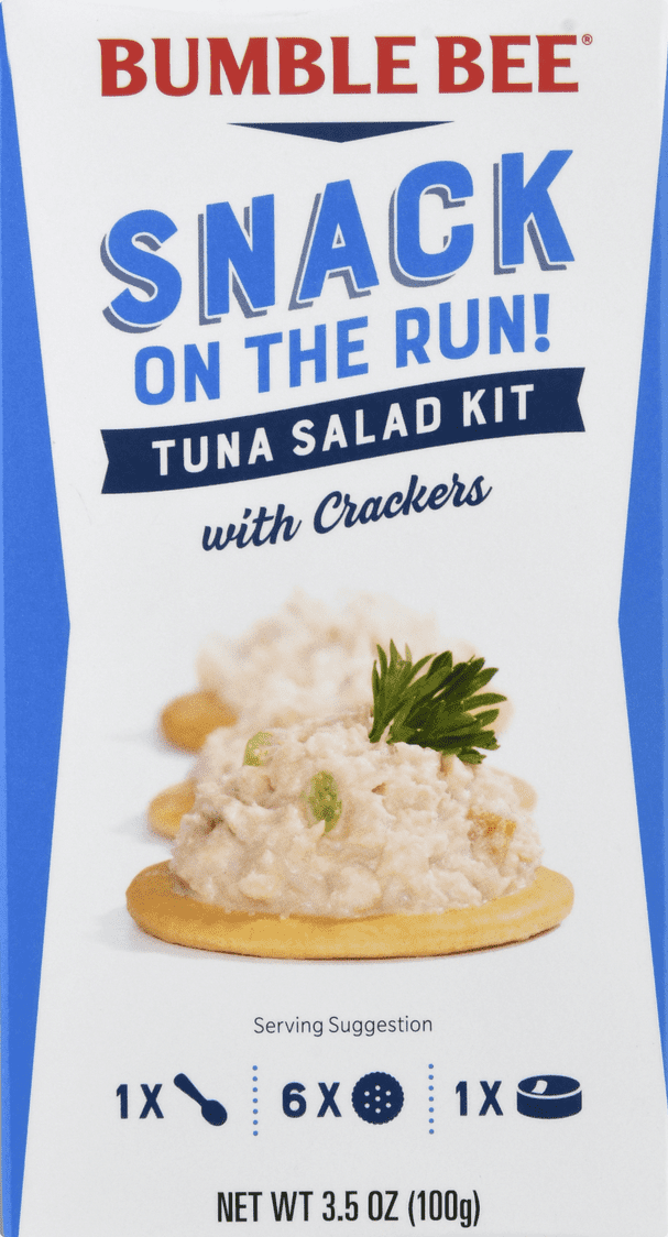 Bumble Bee Snack on the Run! with Crackers, 3.5oz Kit, Multiple Flavors ...