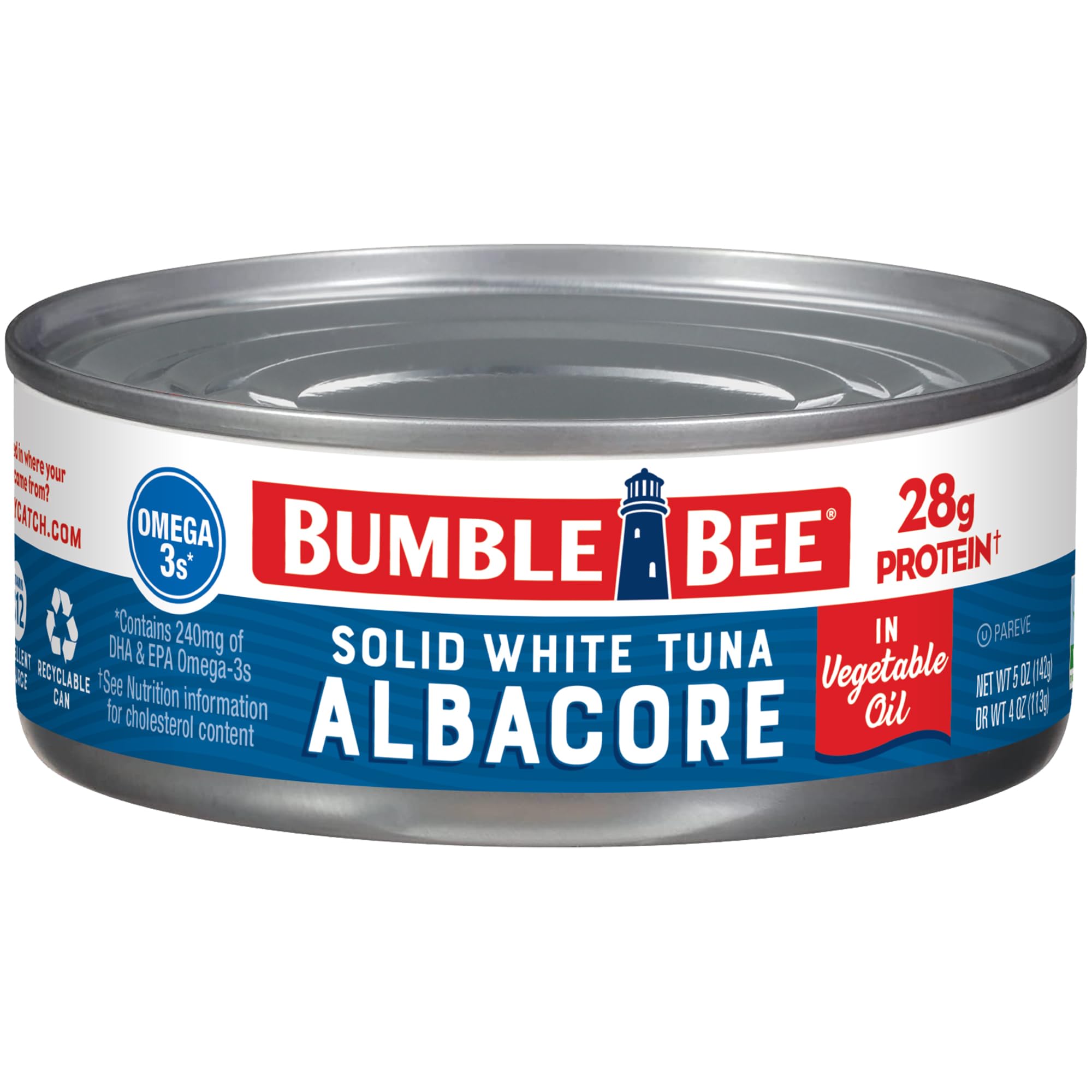 Bumble Bee Solid White Albacore Tuna in Oil, 5 oz Can (Pack of 24 ...