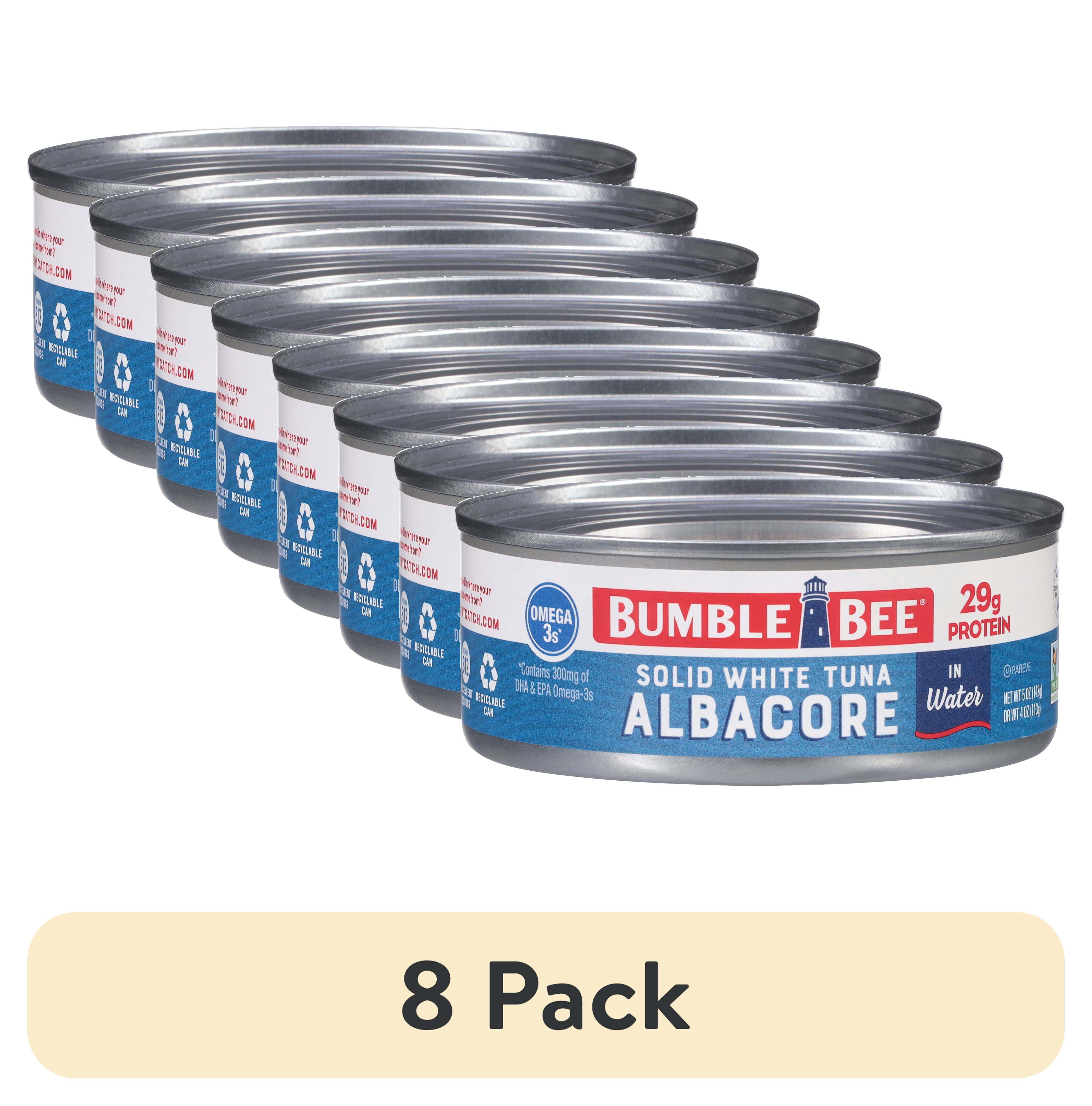 (8 pack) Bumble Bee Solid White Albacore Tuna in Water, 5 Ounce Can ...