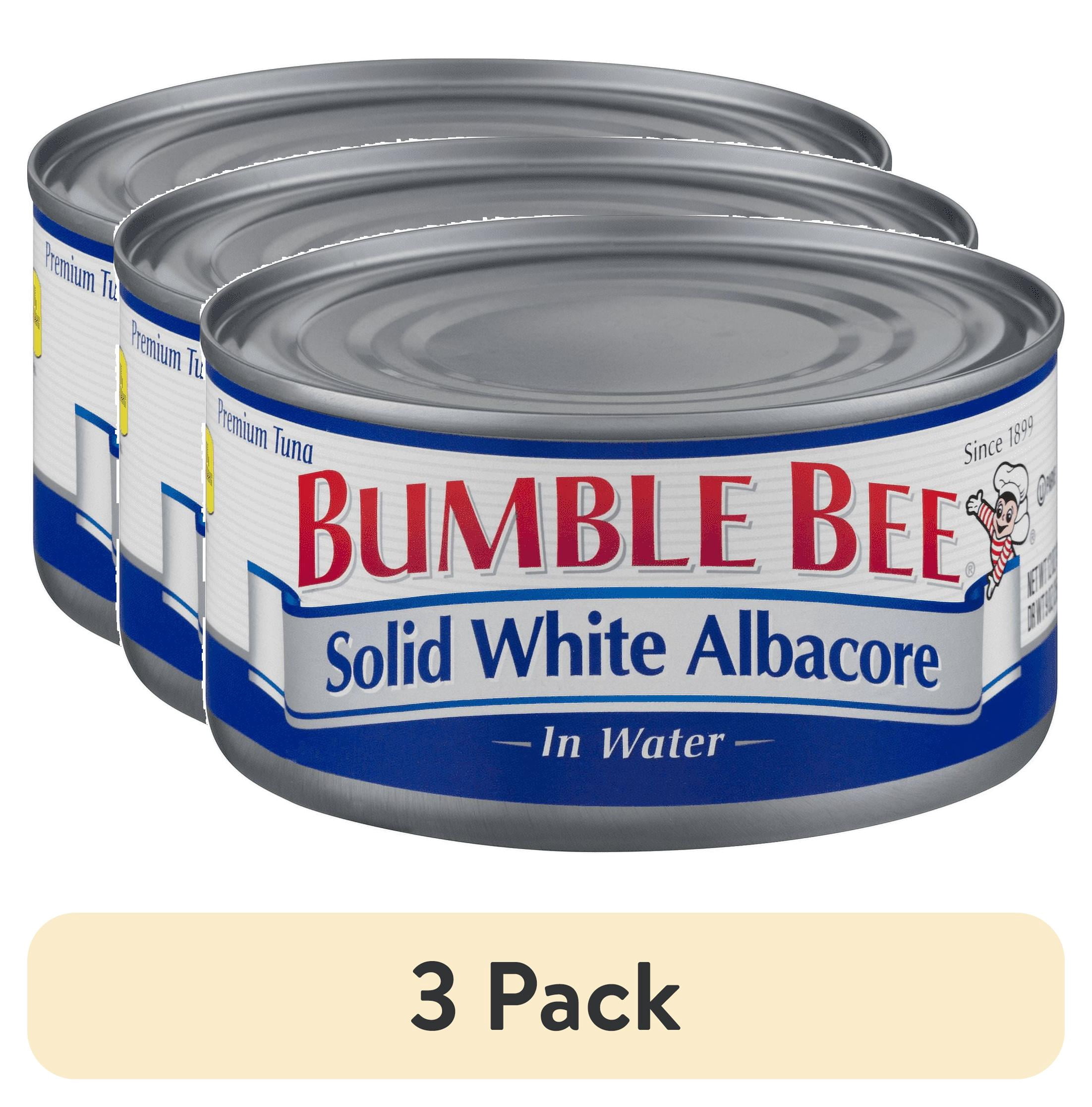 (3 pack) Bumble Bee Solid White Albacore Tuna in Water, Canned Tuna ...