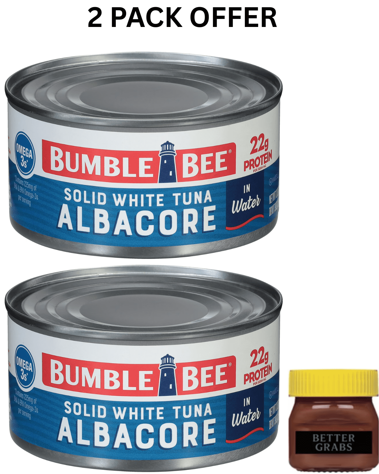 Bumble Bee Solid White Albacore Tuna in Water, Wild Caught, Protein per ...