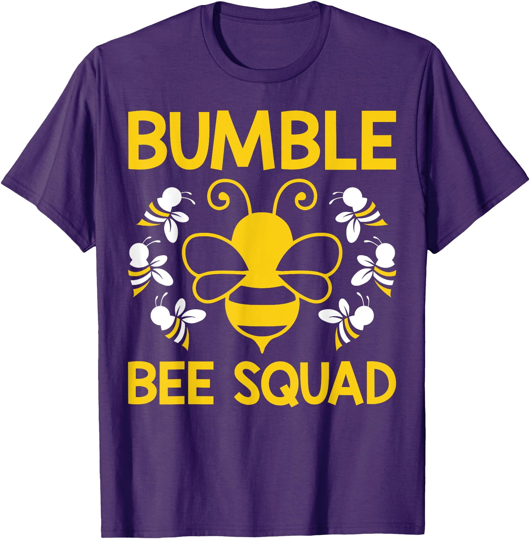 Bumble Bee Squad Bumblebee Team Group Family & Friends Softstyle T-Shirt,Purple Color,Size 3T ...