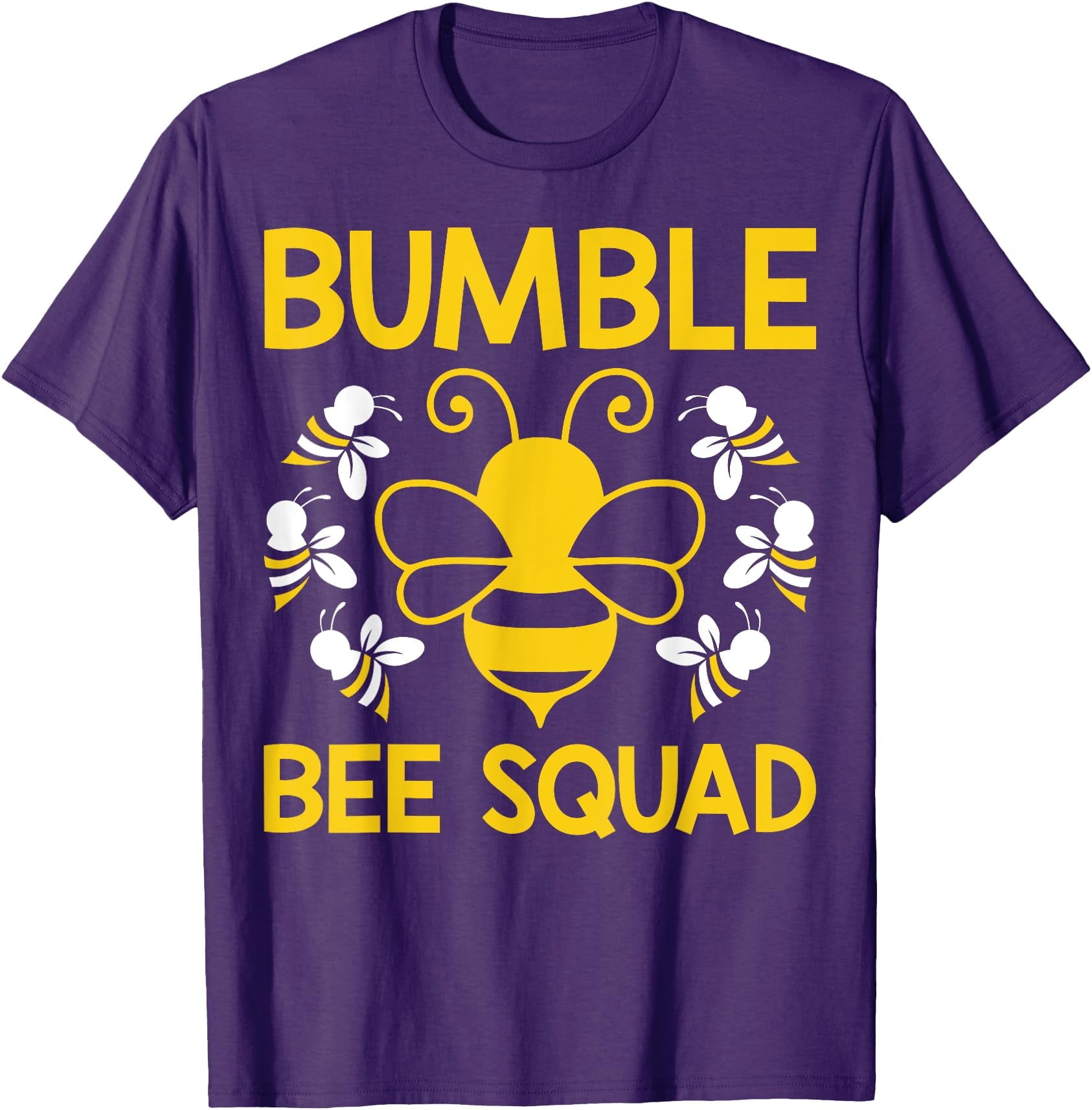 Bumble Bee Squad Bumblebee Team Group Family & Friends Softstyle T-Shirt,Purple Color,Size YM ...
