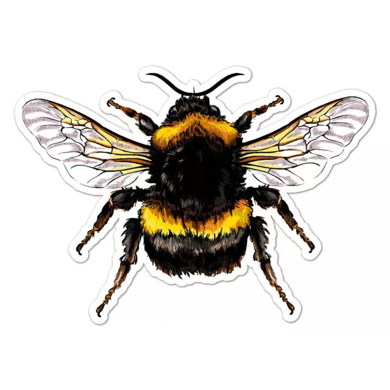 Bumble Bee Sticker Indoor Outdoor Phone Decal Water Bottle Stickers Car ...