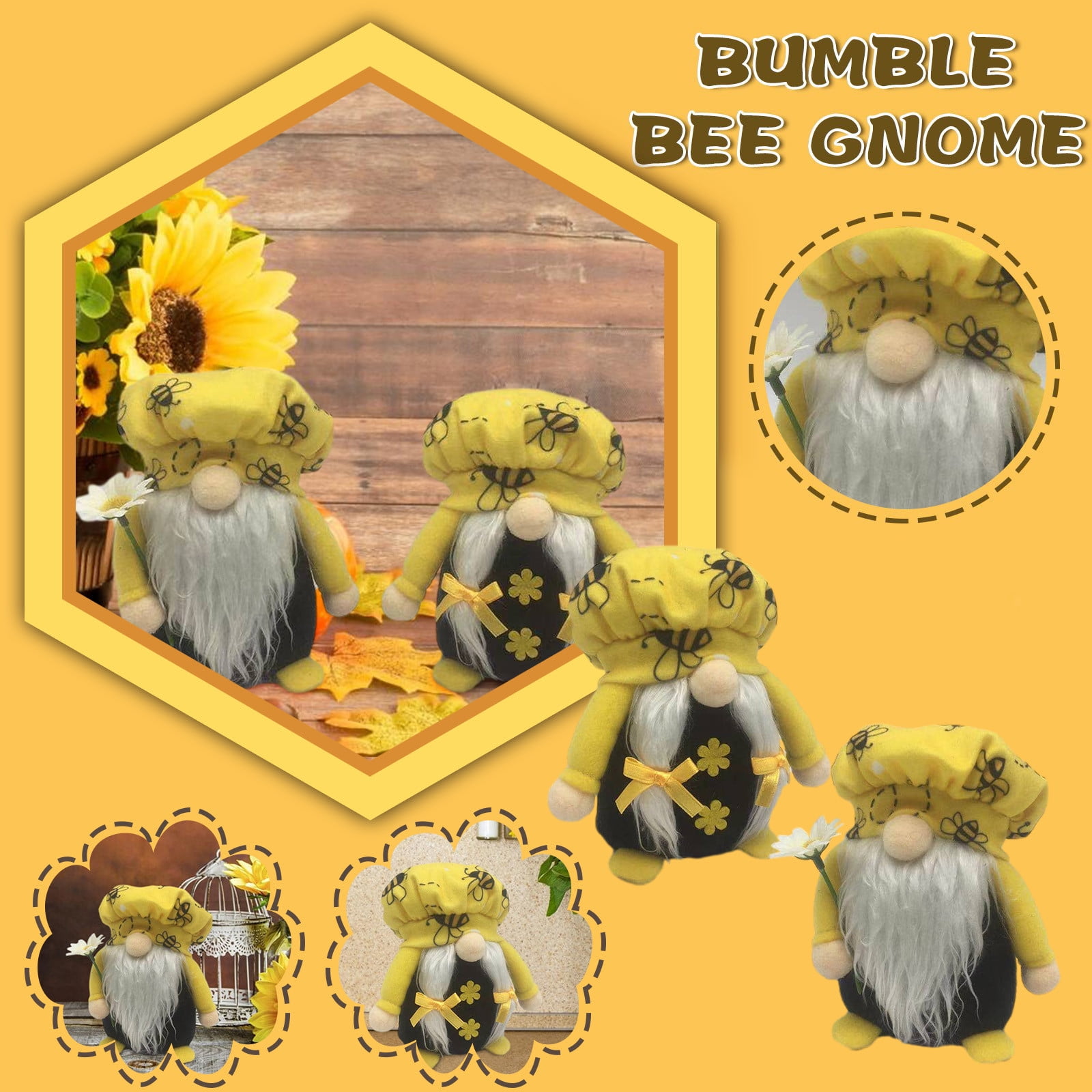 Bumble Bee Striped Scandinavian Tomte Nisse Swedish Honey Bee Elfs Home ...