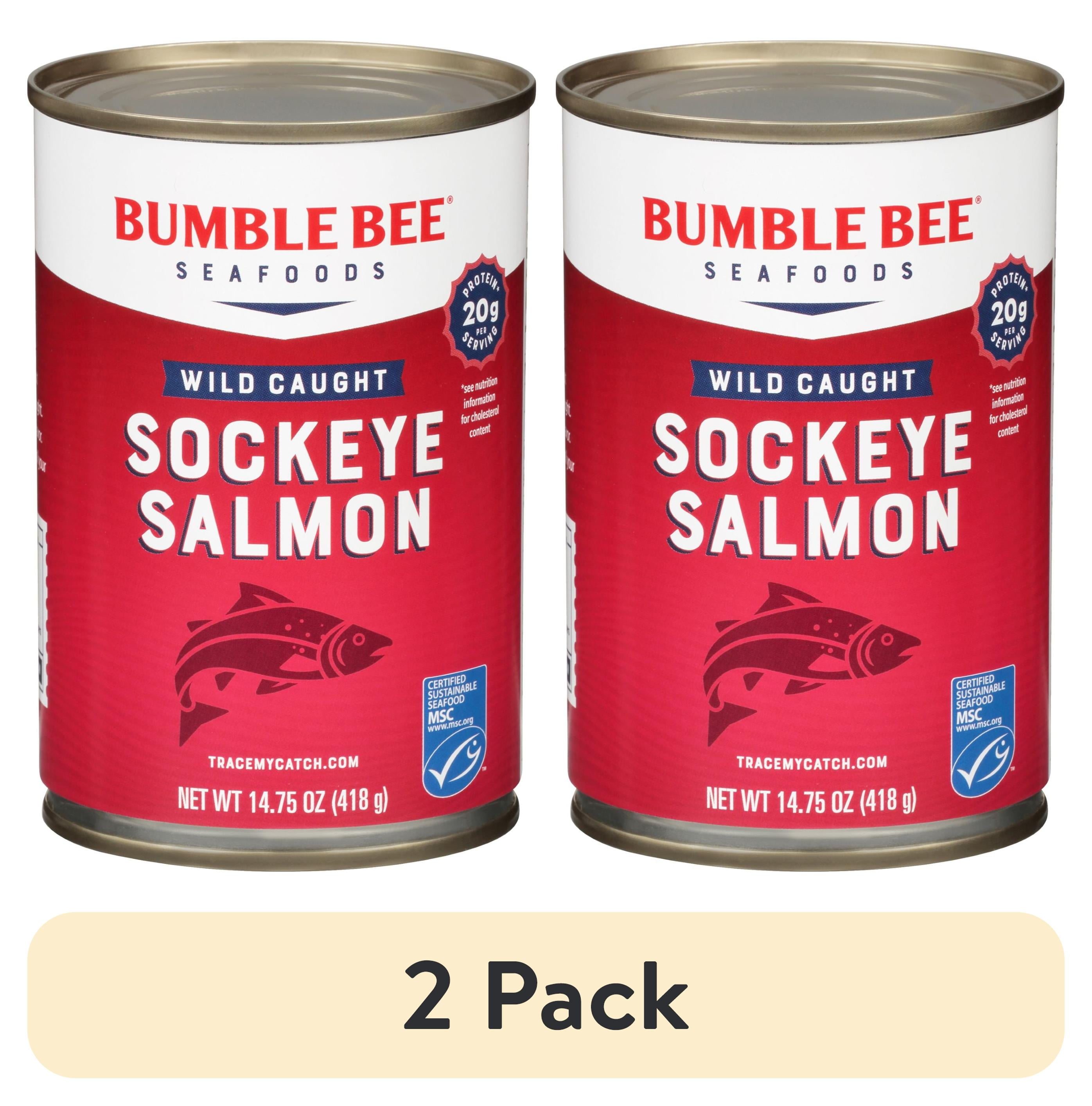 (2 pack) Bumble BeeWild Red Salmon, 14.75 oz Can - Walmart.com