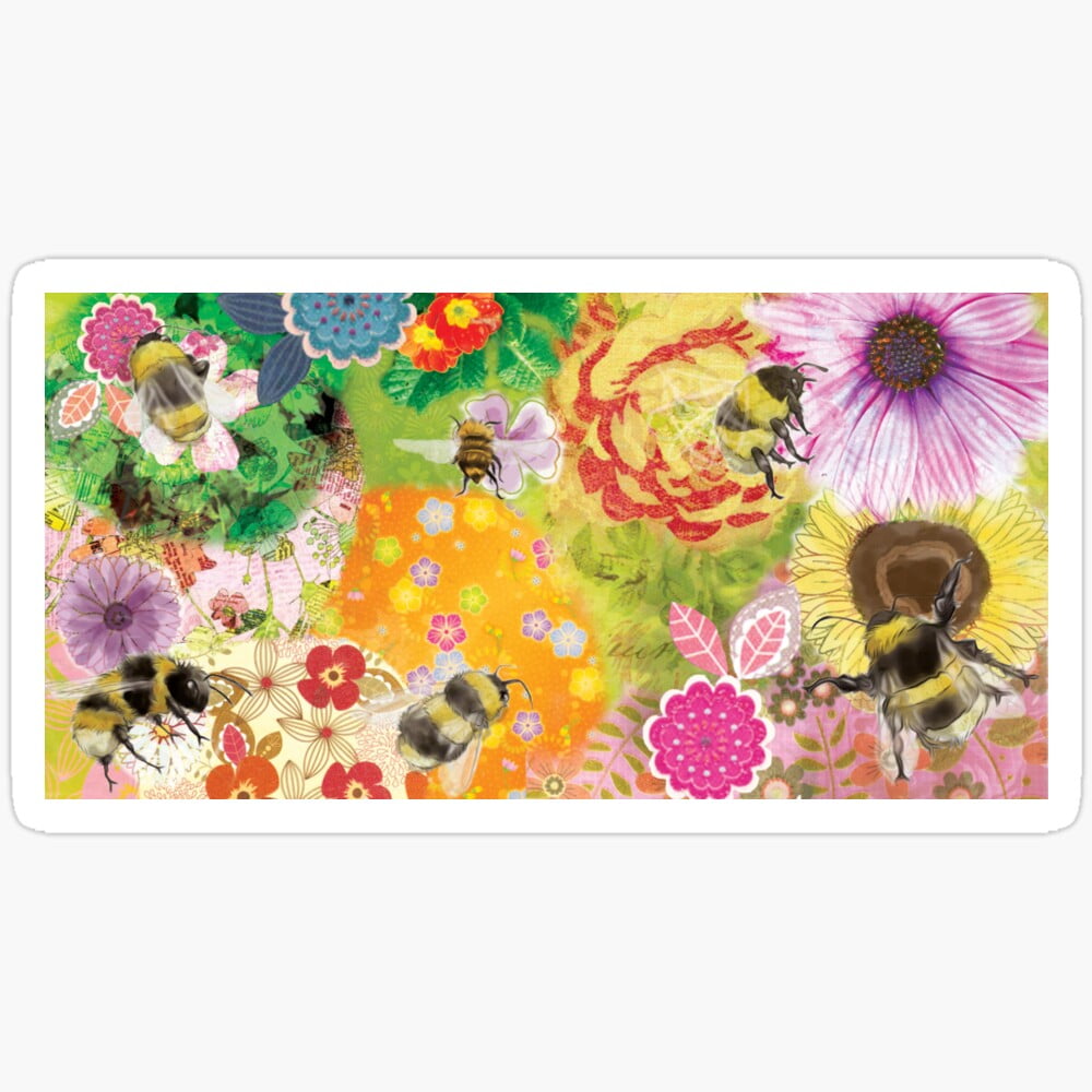 Bumble Bees Sticker Phone Decal Water Bottle Stickers Car Decals ...