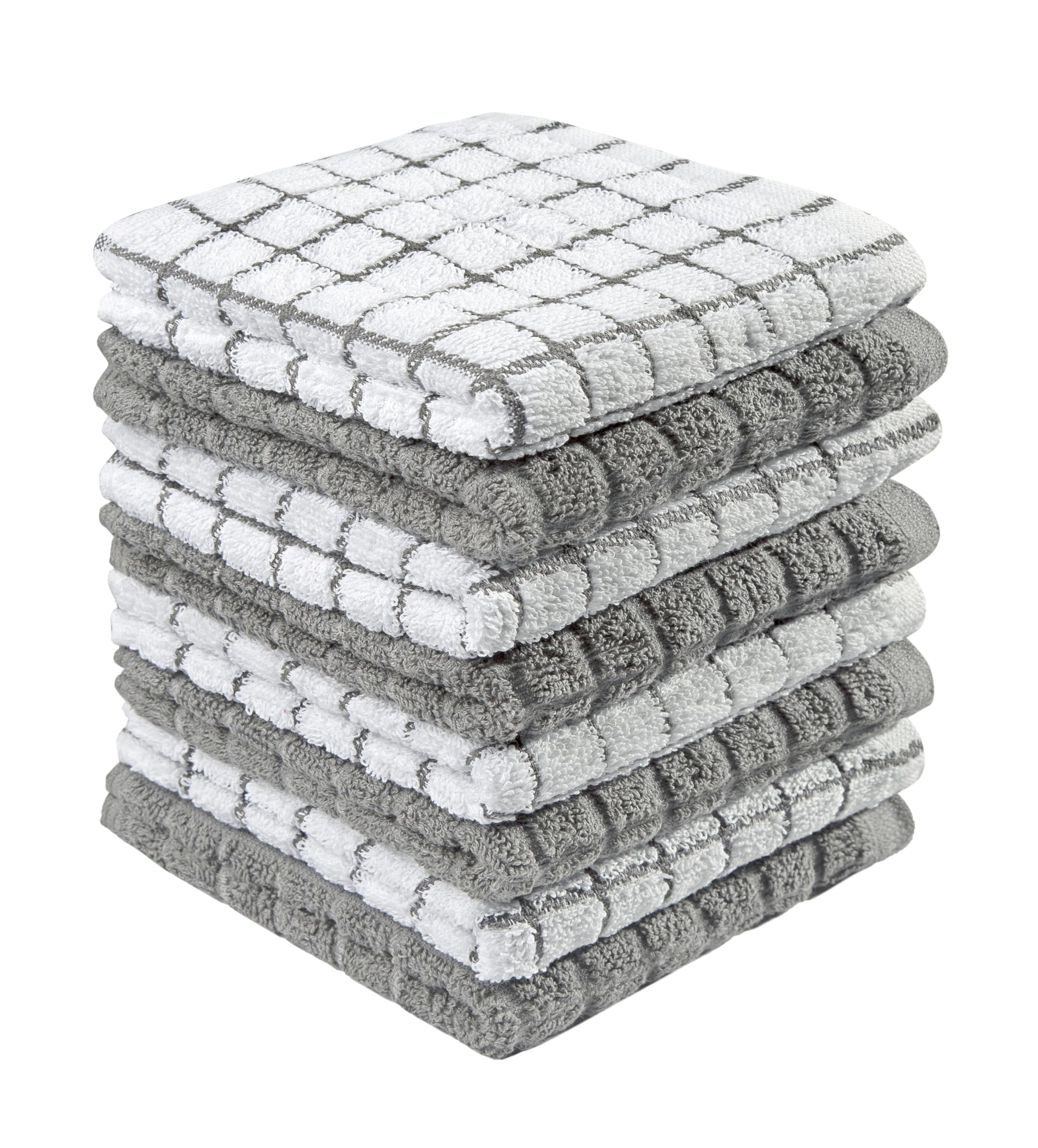 Cotton Dish Towels, 100% Cotton Kitchen Towels 12x12 Inch 8 Pack, 405 ...