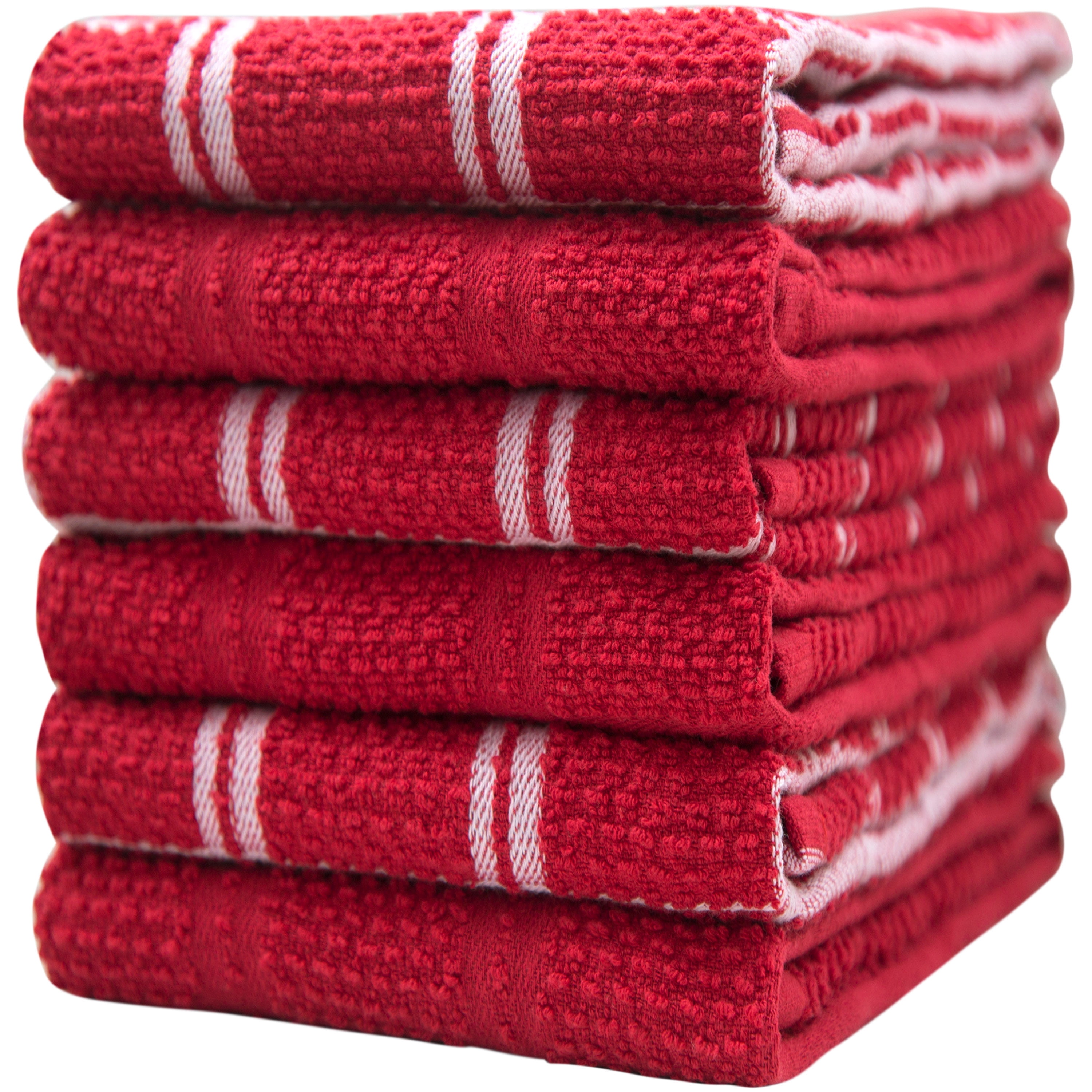 Bumble Premium 100% Cotton Kitchen Hand Towels, 16” x 28”, Absorbent ...