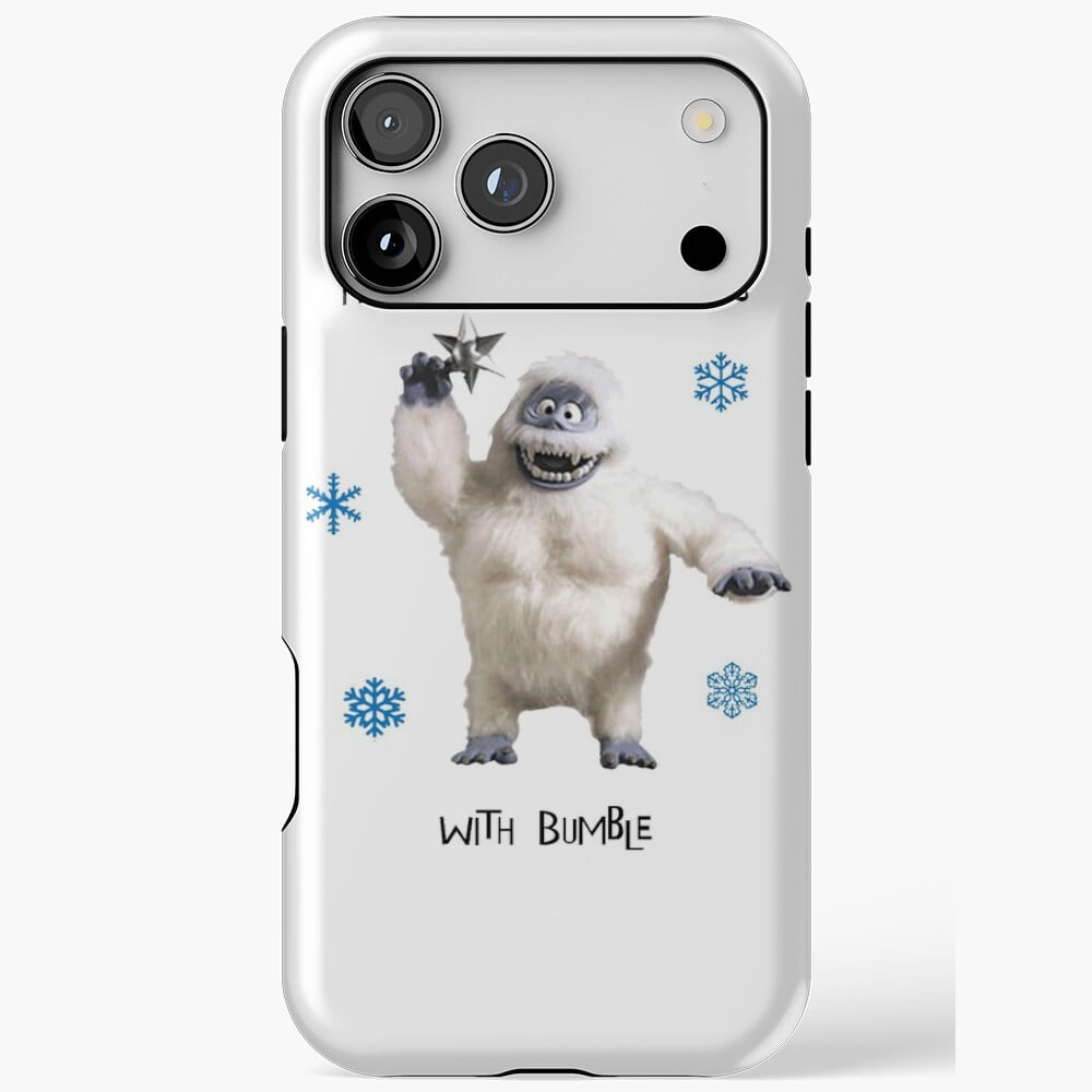Bumble Snow Monster Xmas Art Case for iPhone 11 12 13 14 15 16 17 Pro ...