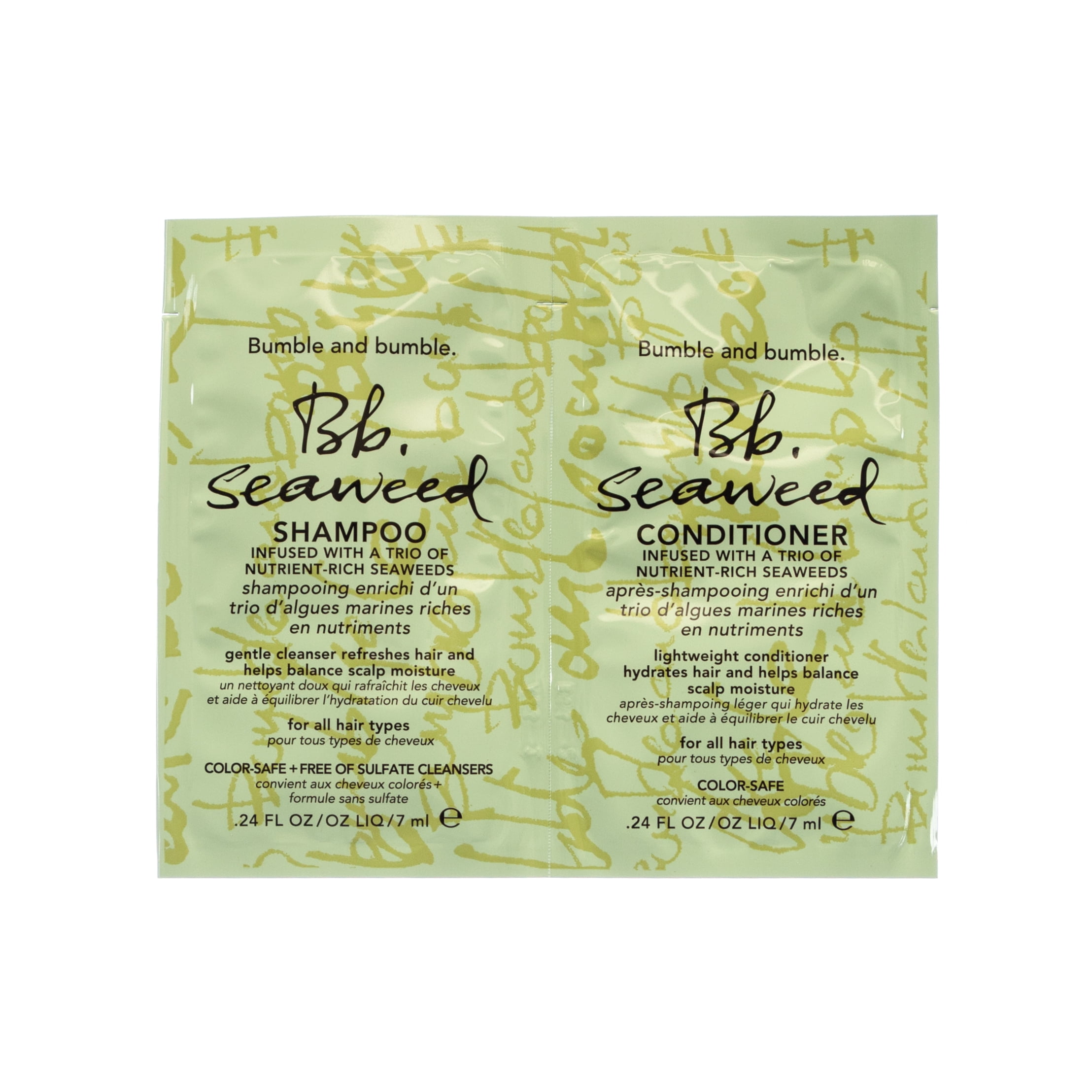 Bumble and Bumble Seaweed Shampoo & Conditioner 0.24oz/7ml Sample Set ...