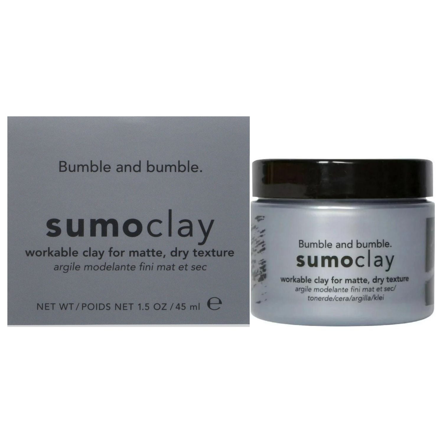 Bumble and Bumble Sumoclay Workable Clay for Sculpting Hair, Matte Dry ...