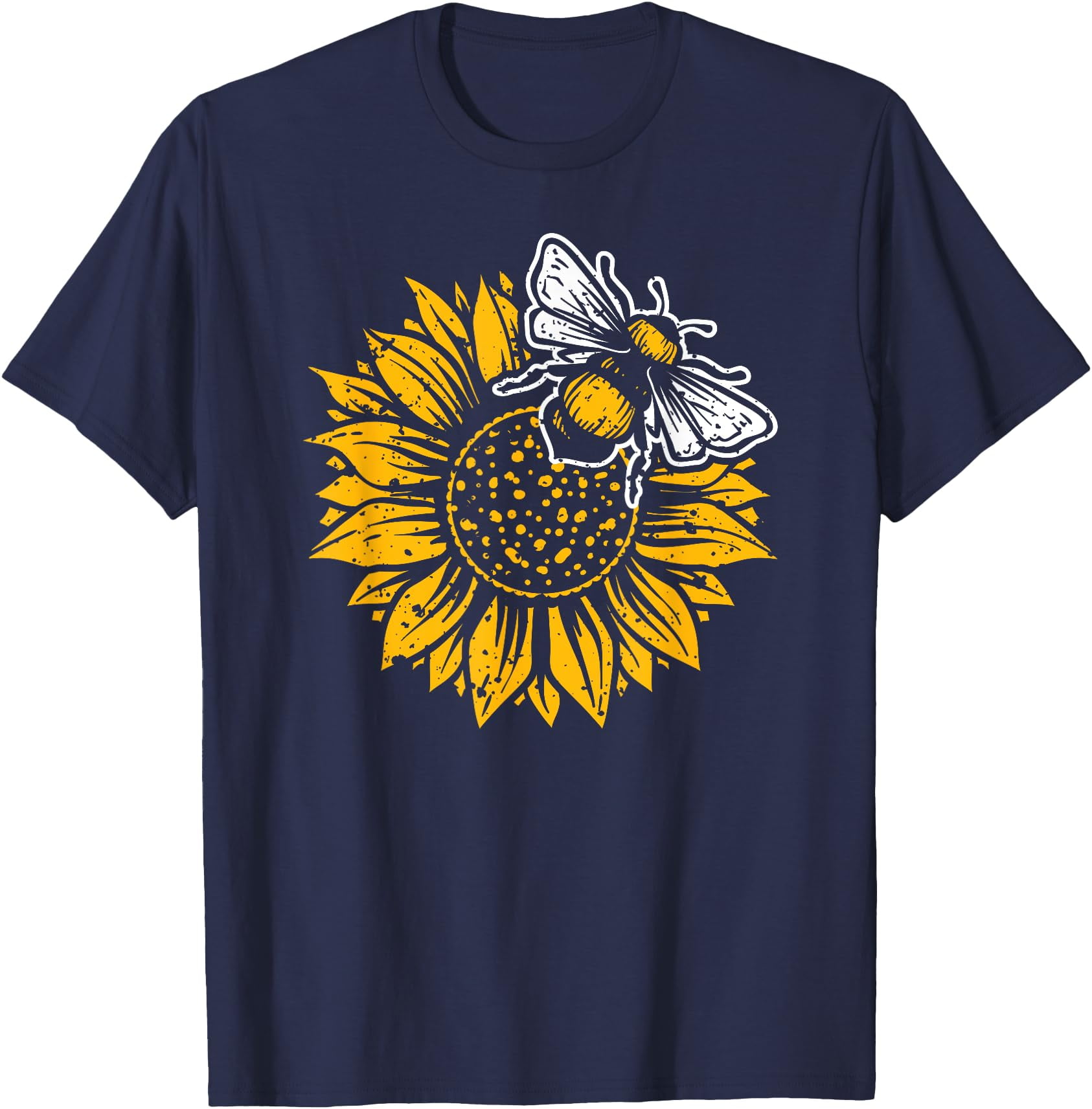 Bumble bee Sunflower Springtime Save The Bees Honeybee Softstyle T ...