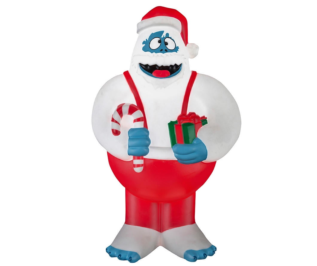 Bumble with Candy Cane 23.4" LED Christmas Blow Mold Holiday Home Decor ...