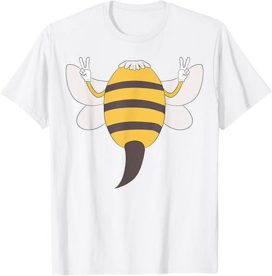 Bumblebee Body Costume Easy Halloween Bee Insect Lover Cute T-Shirt ...