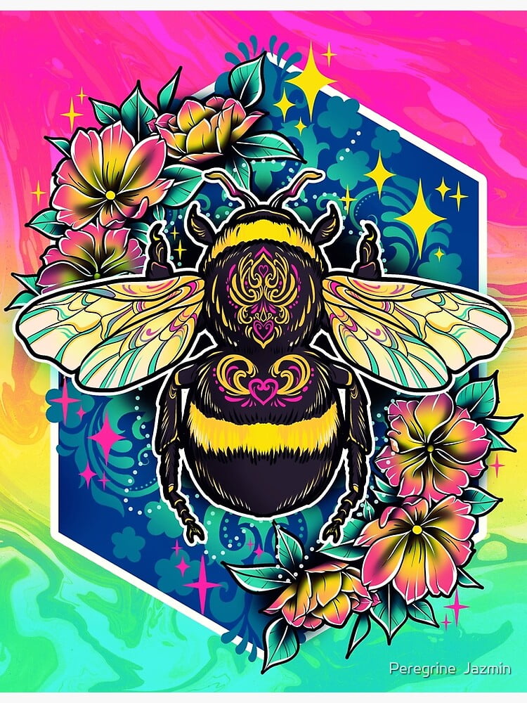 Bumblebee Canvas Poster Decor Landscape Office Room Decor Gift - Walmart.com