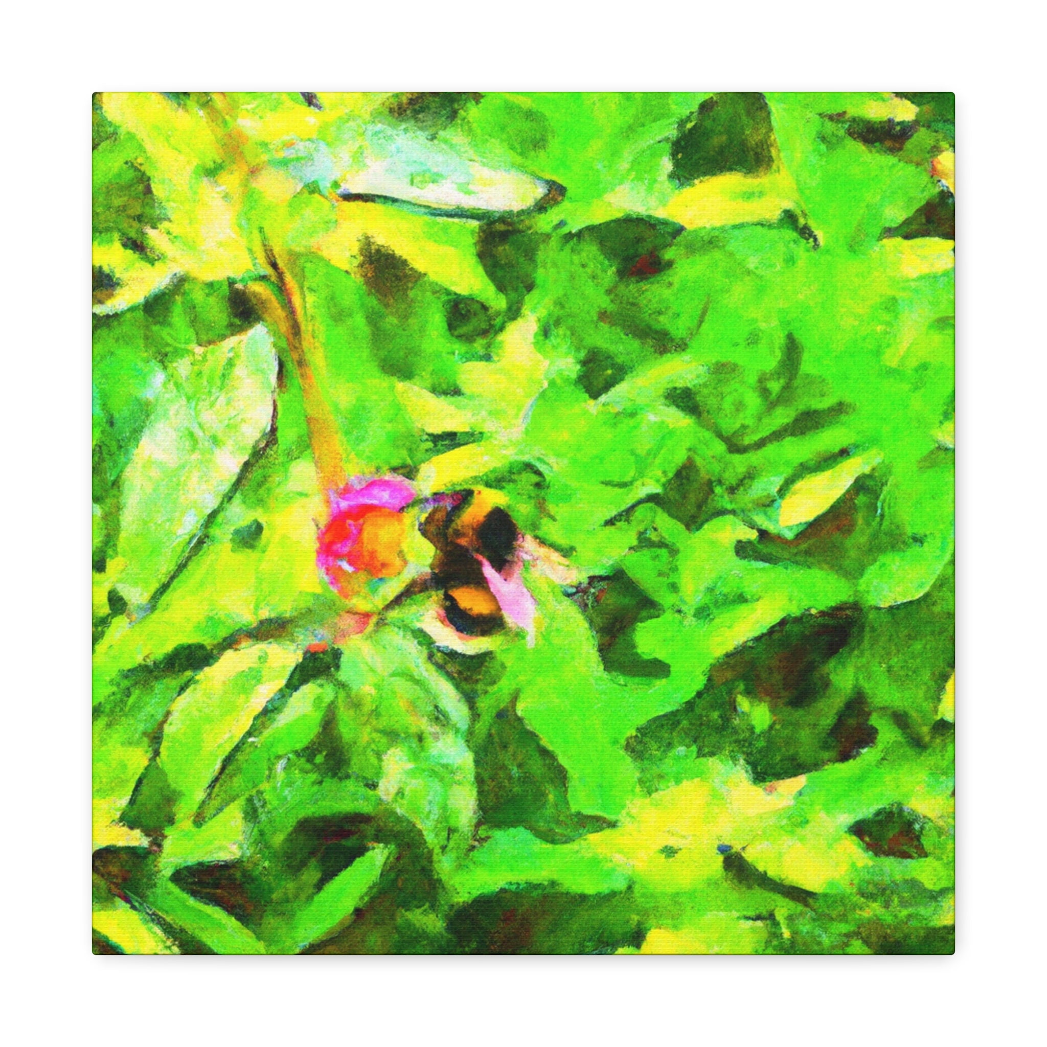 Bumblebee In Impressionism - Canvas - Walmart.com