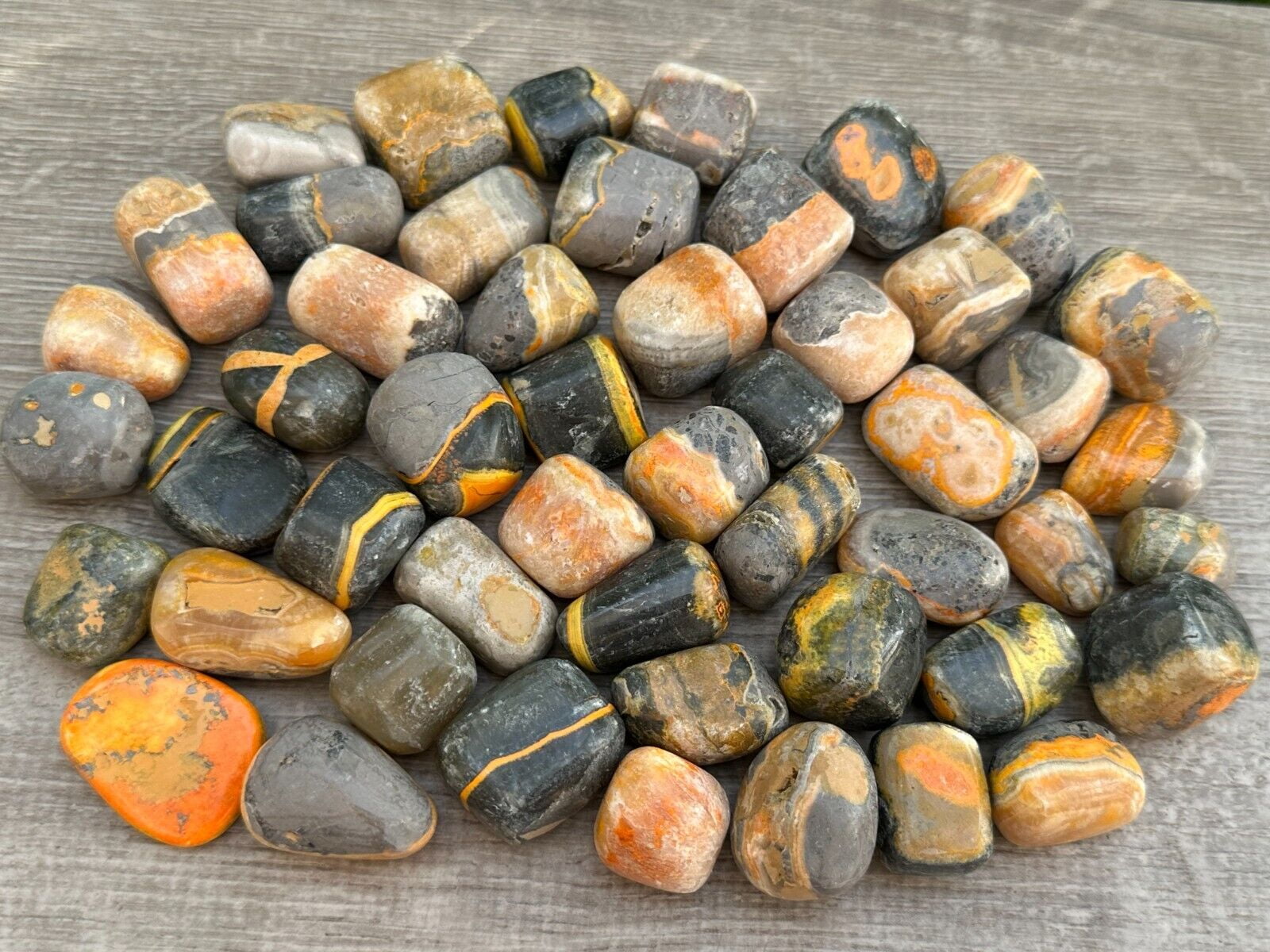 Bumblebee Jasper Tumbled Stones, 0.75-1.25" - Dispelling Fear and ...