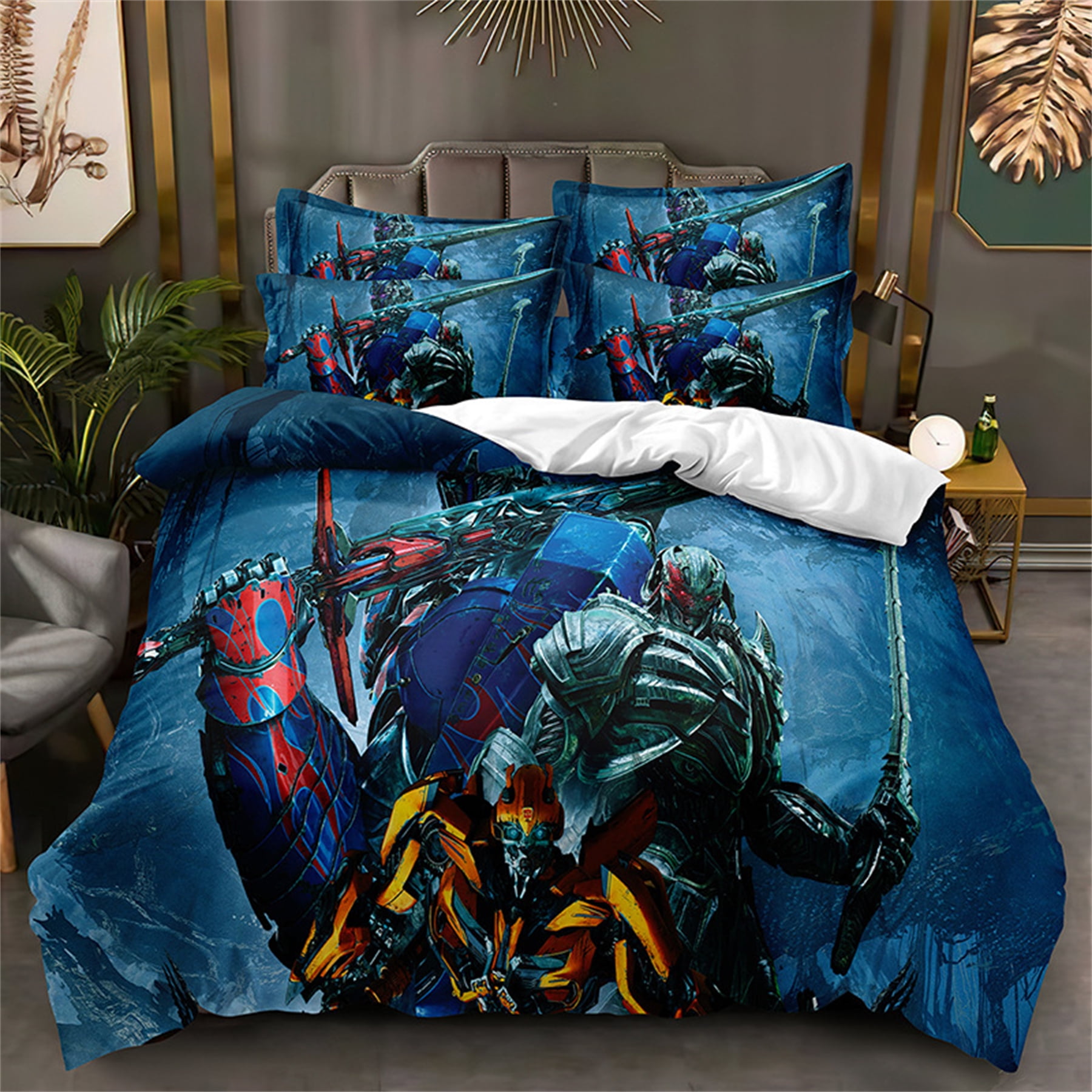 Bumblebee Optimus Prime Bedding Set Soft Breathable Duvet Cover ...