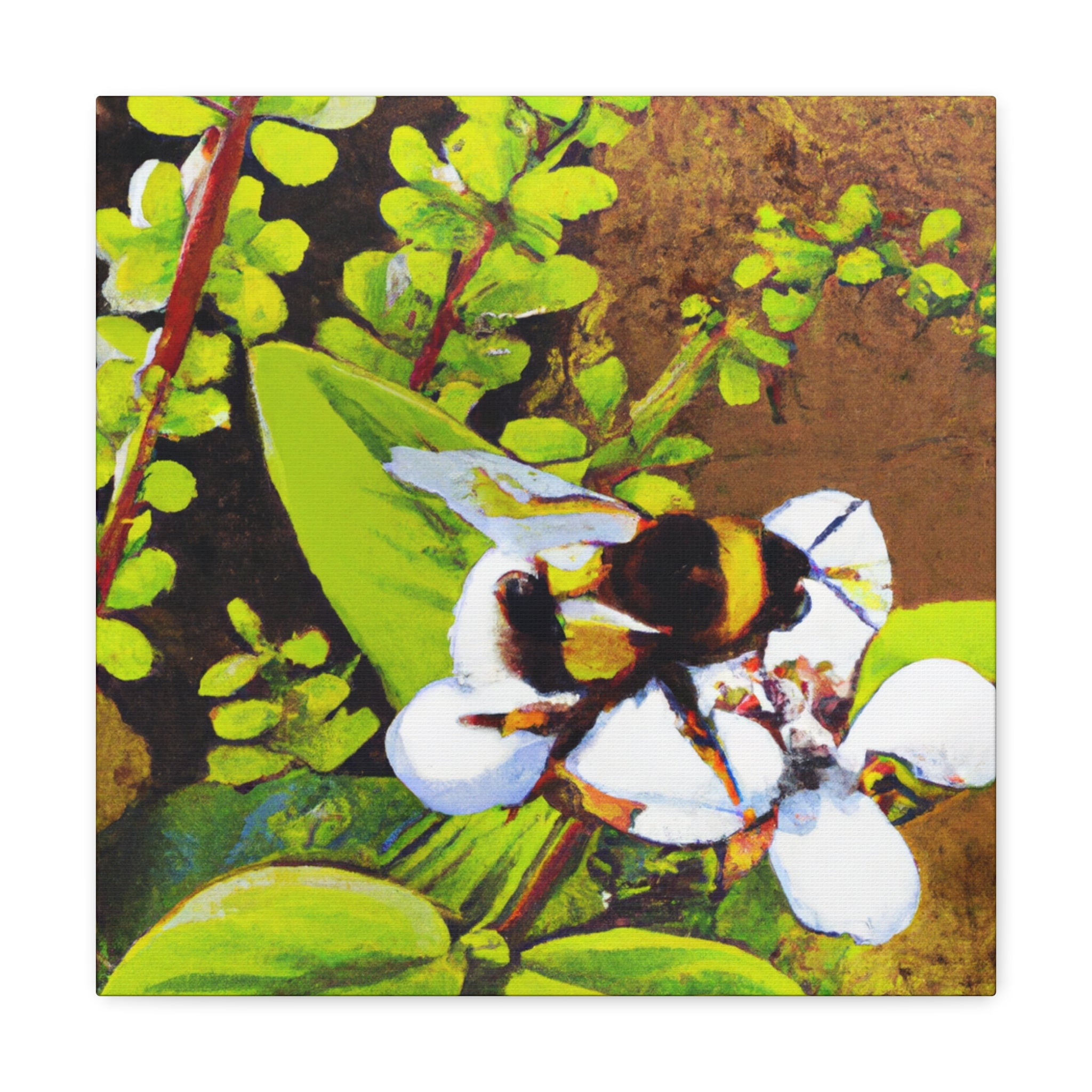 "Bumblebee in Flight". - Canvas - Walmart.com