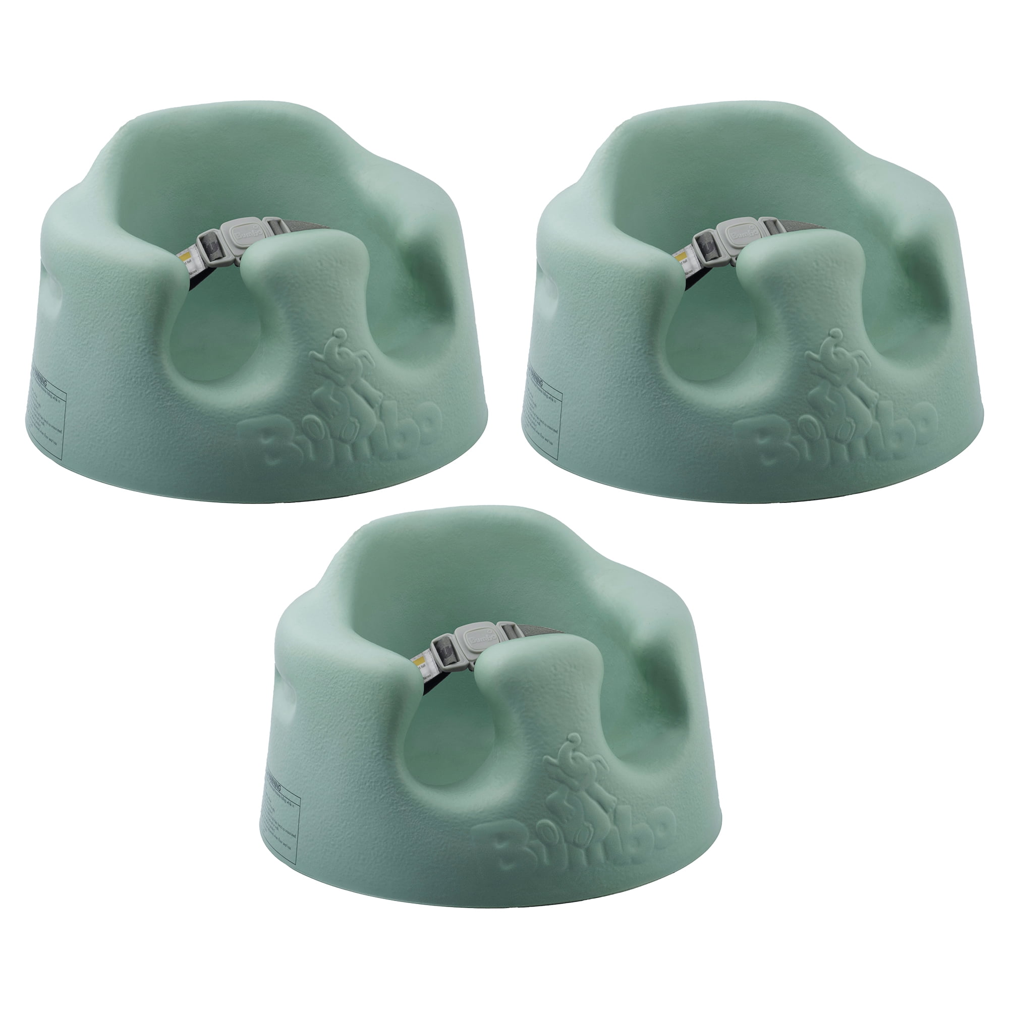 Bumbo Baby Soft Foam Wide Floor Seat w/ Adjustable Harness, 3 Pack ...