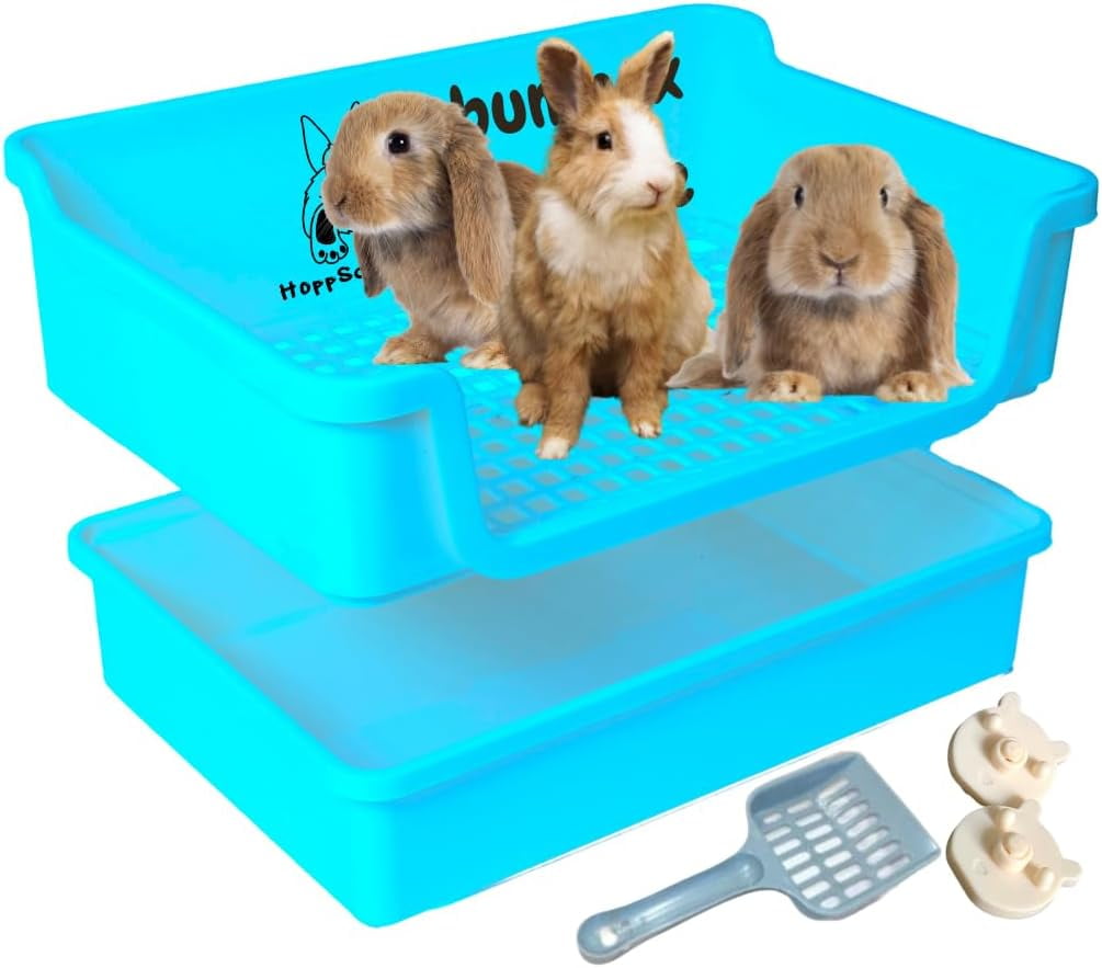 Bumbox Deluxe: Extra Large Rabbit Litter Box Safe for Bunny Feet, Easy ...