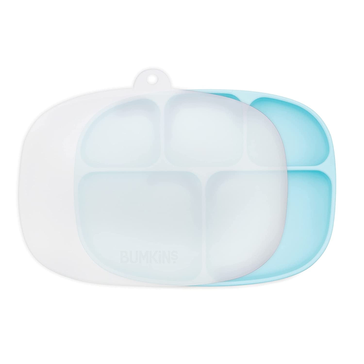 Bumkins Baby, Silicone Grip Dish with Lid, 5-Section Toddler & Kids ...