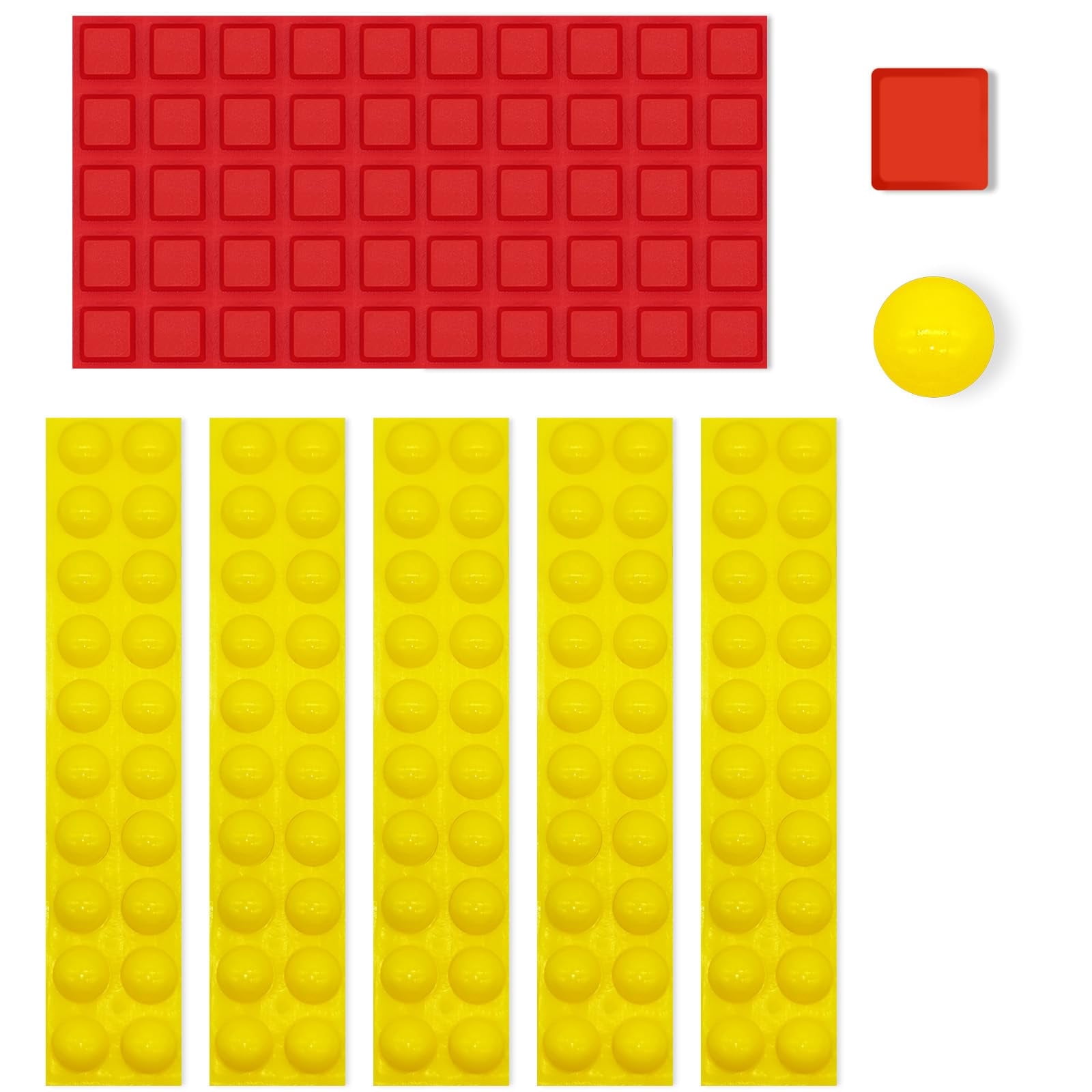 Bump Dots for Visually Impaired 150 Pcs Combo Pack(Yellow and Red ...
