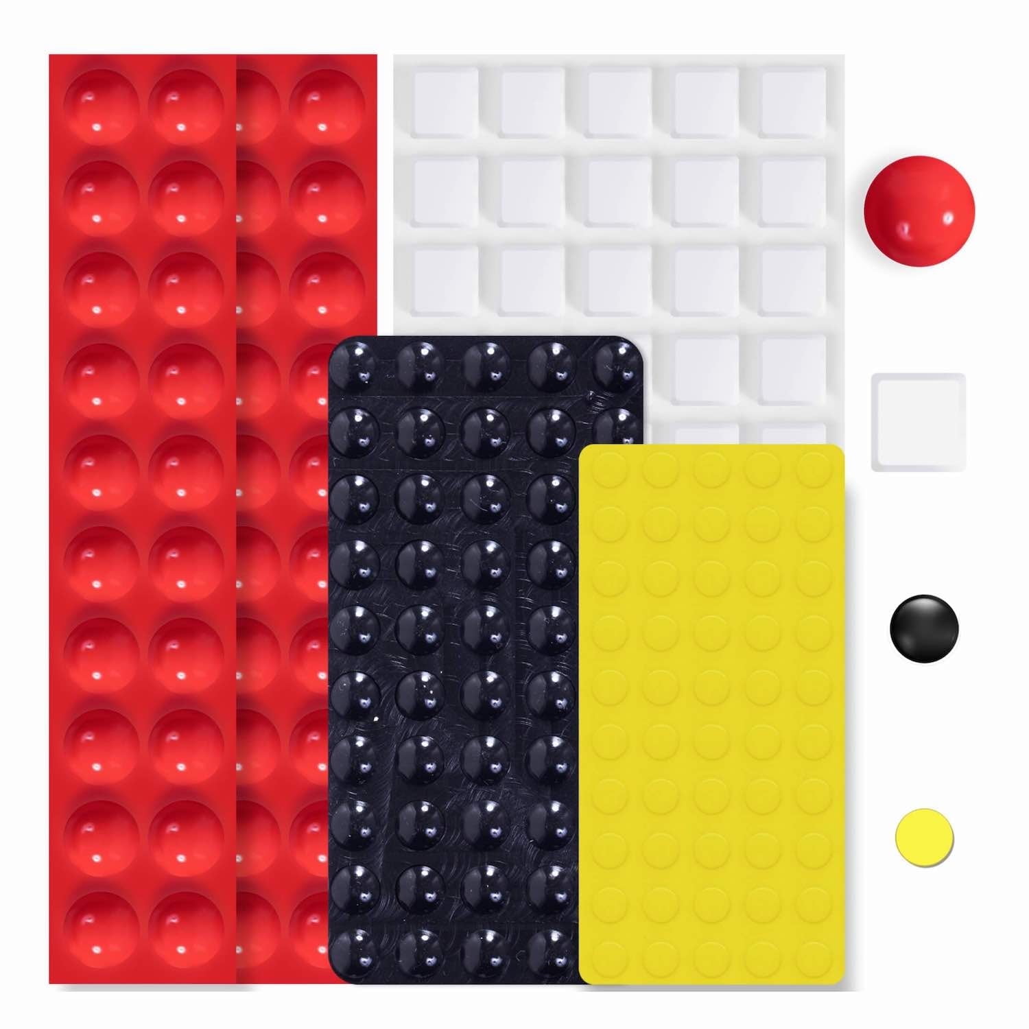 Bump Dots for Visually Impaired 165 Pcs Combo Pack(Red,Yellow,Black ...