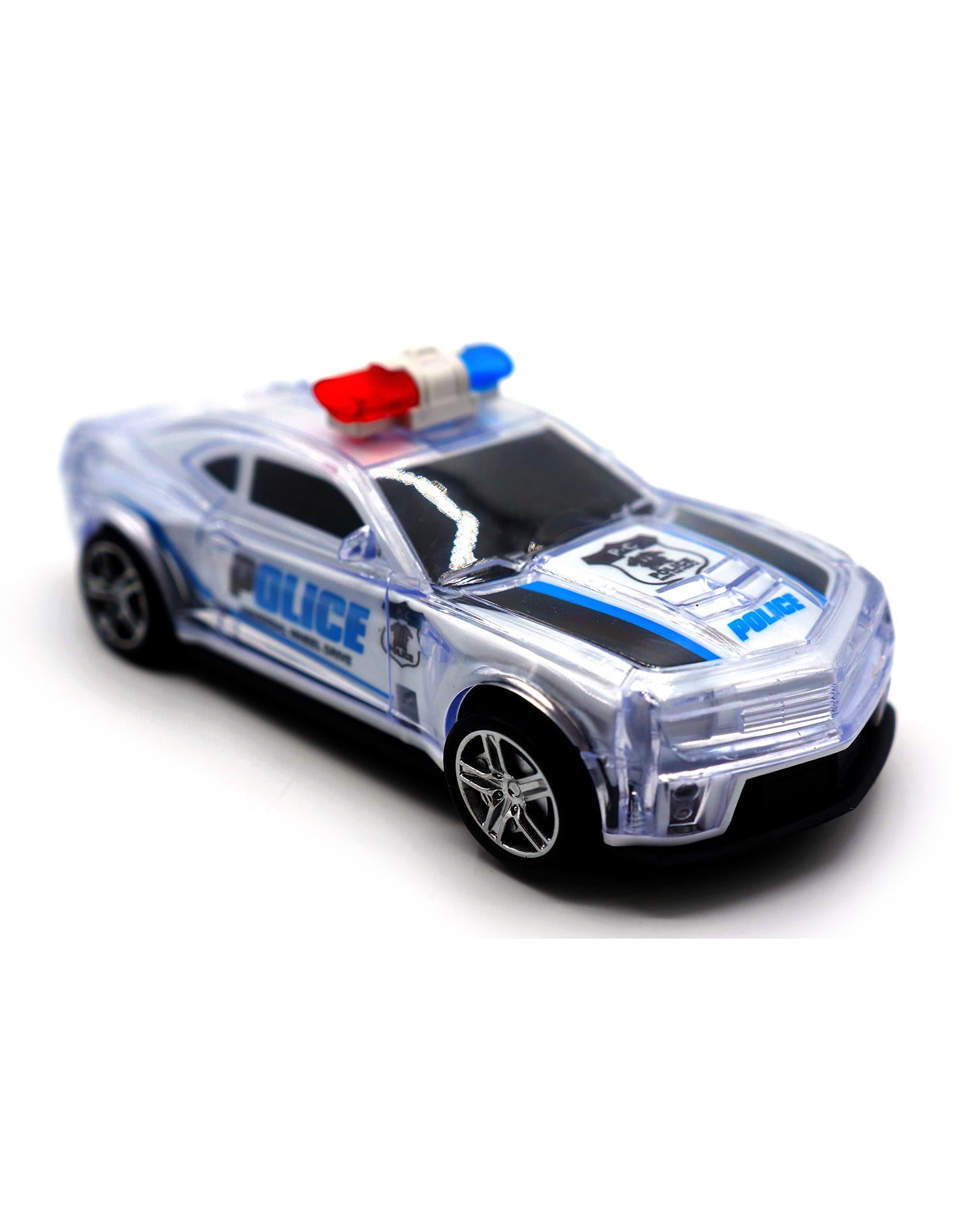 Bump & Go Action 6.5 Police Car Changes Direction On Contact Flashing ...