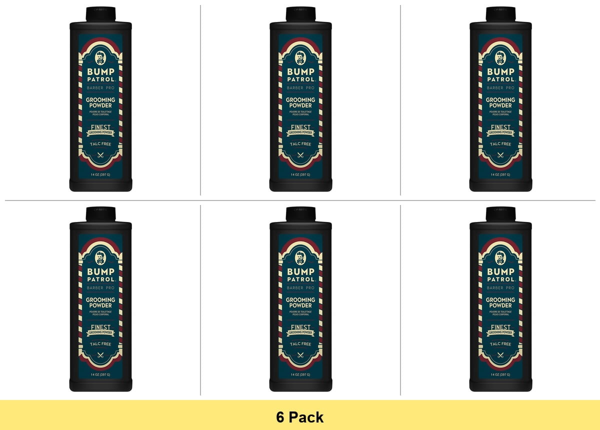 Bump Patrol Barber Pro Grooming Powder 14 Oz 6-Pack - Walmart.com