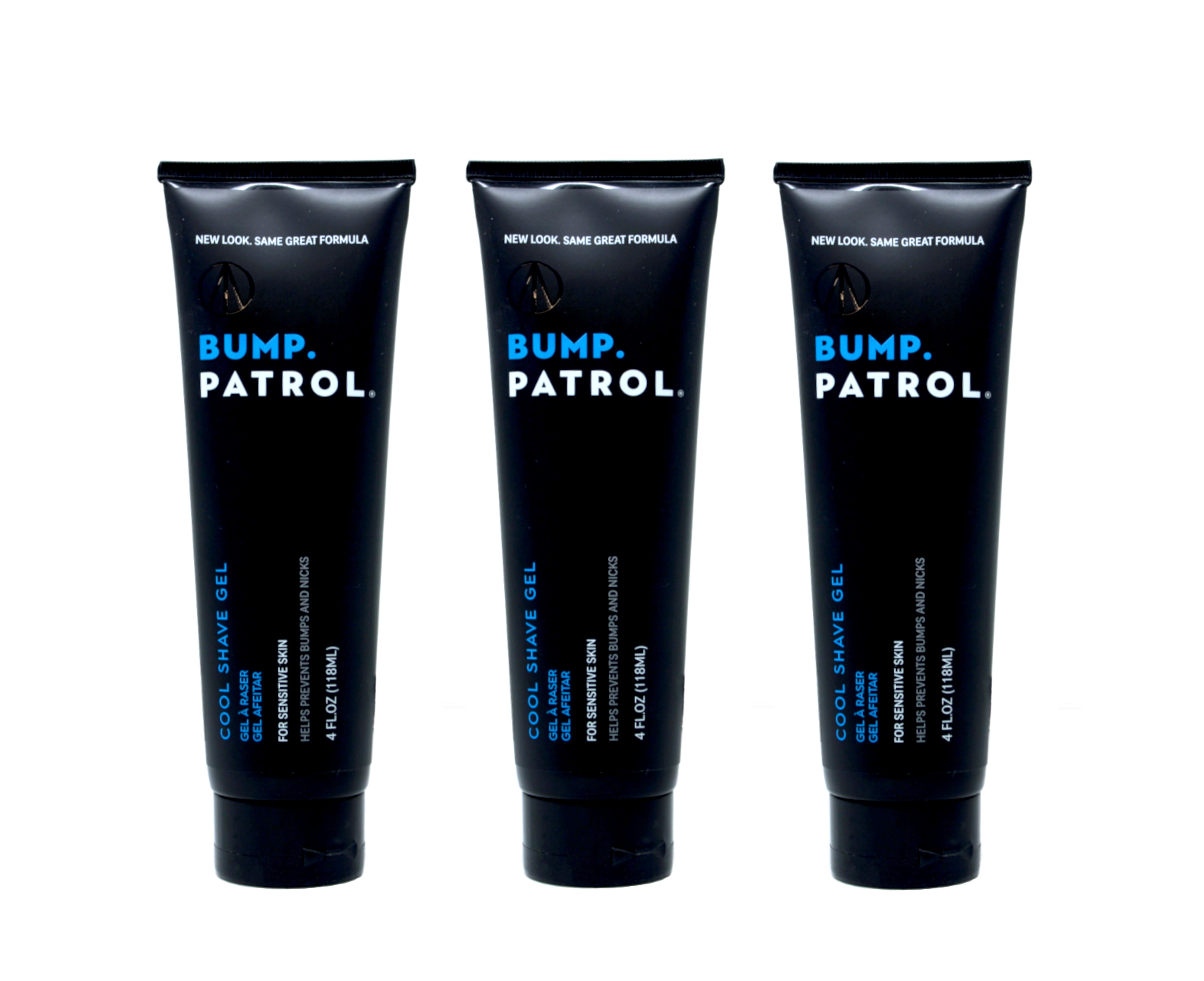 Bump Patrol Cool Shave Gel with Menthol for Sensitive Skin 4 Oz - 3 ...