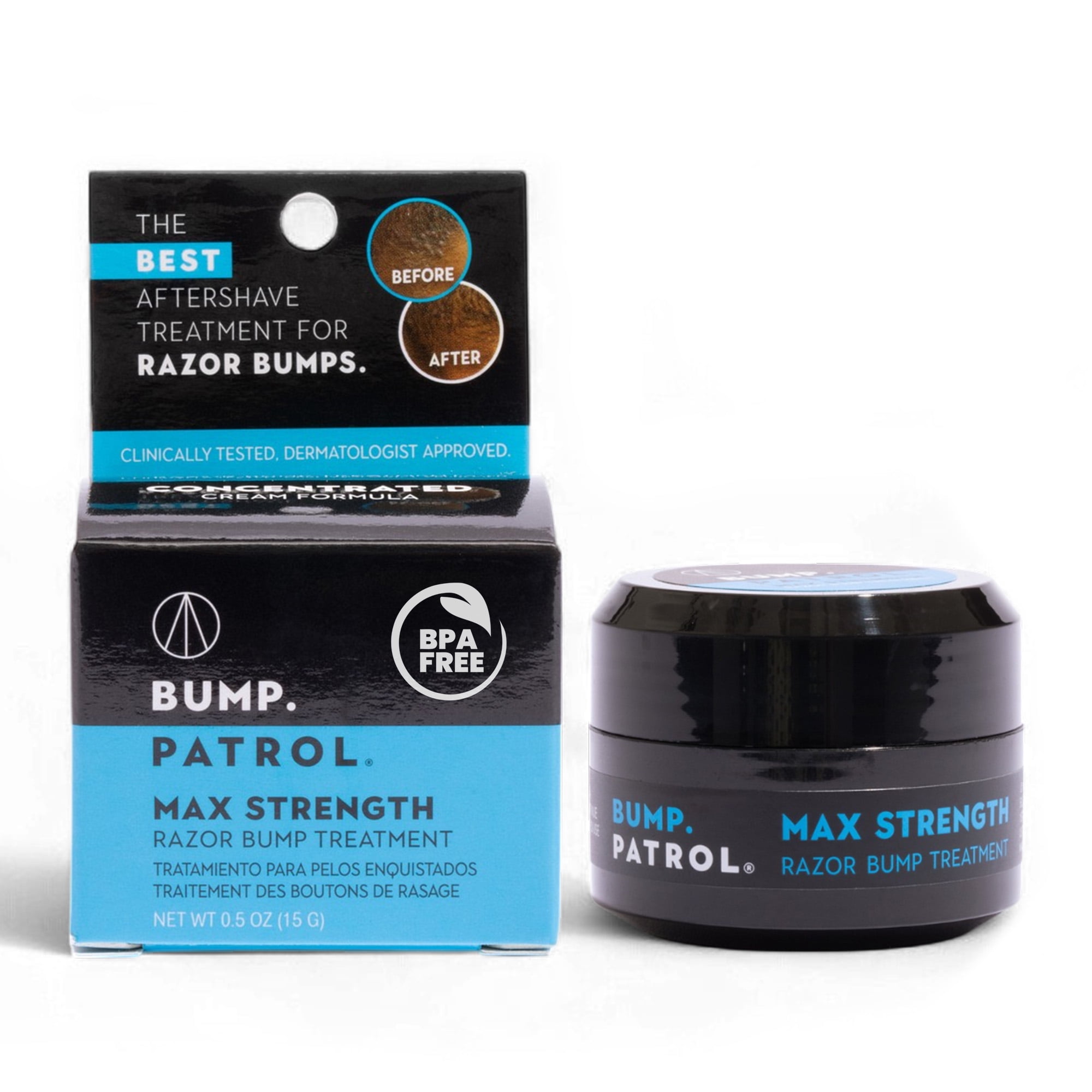 Bump Patrol Max Strength Razor Bump Treatment Cream - Concentrated ...