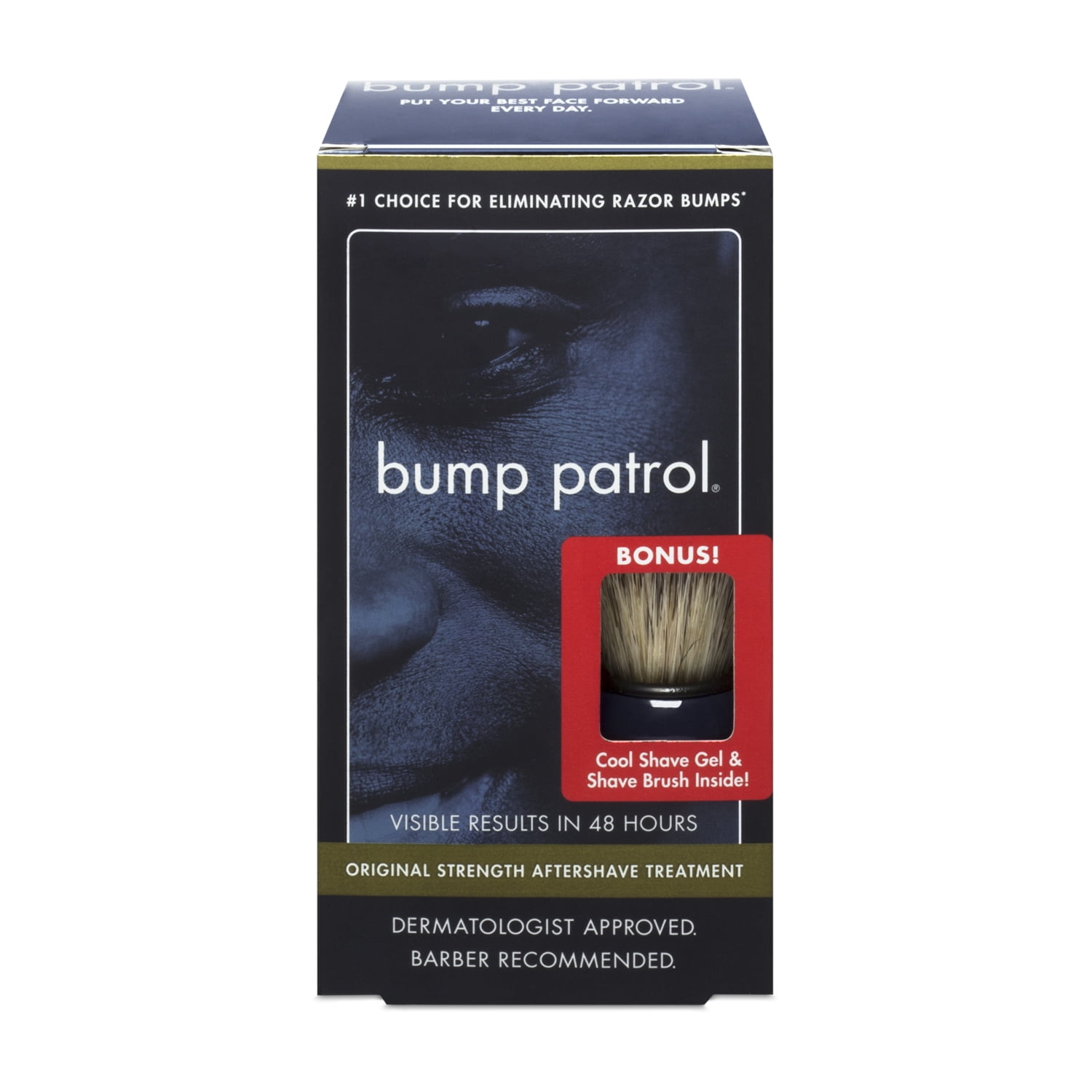 Bump Patrol Original Aftershave, Shave Gel & Brush for Razor Bumps ...