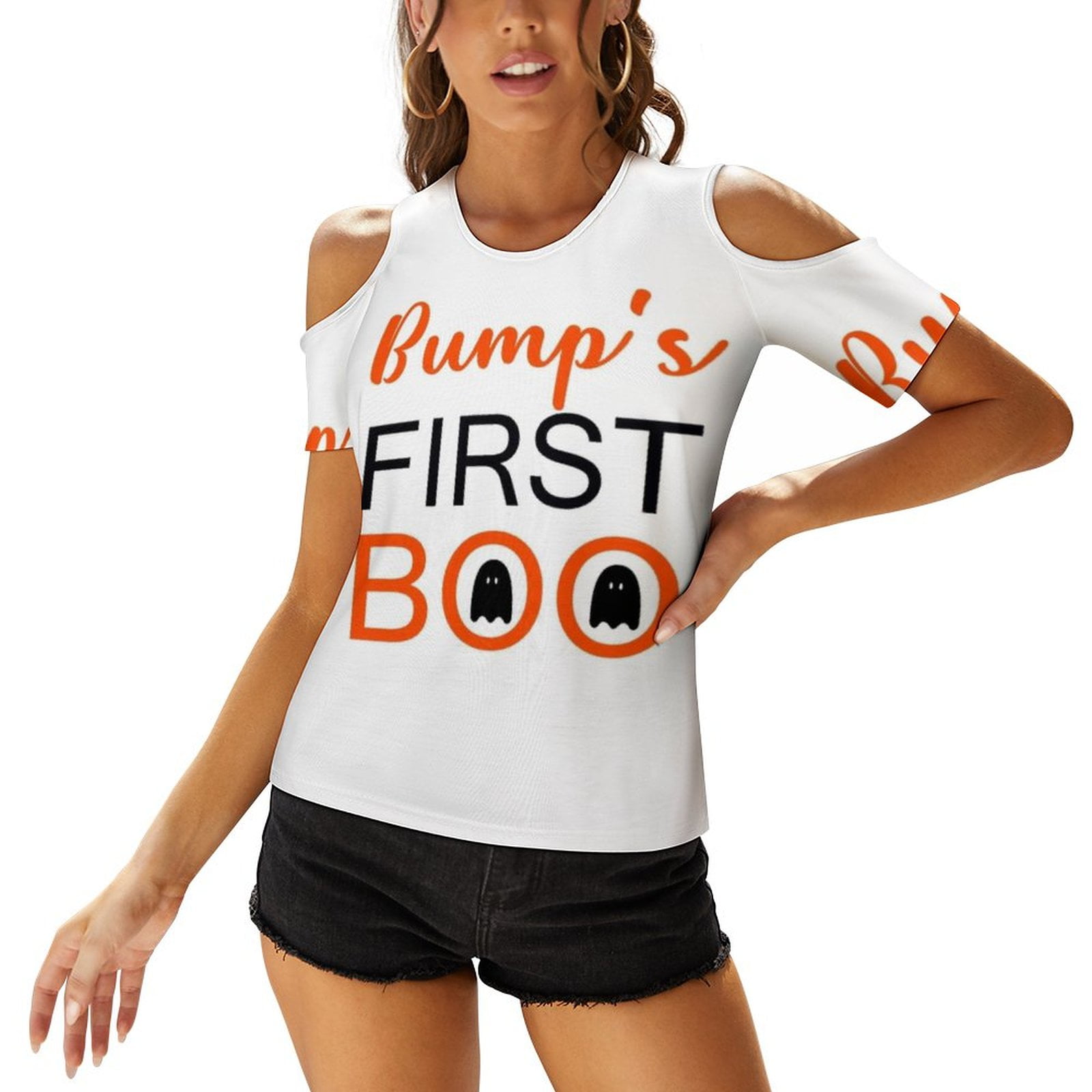 Bump'S First Boo-Halloween Pregnancy Announcement New Fashion Zip Off ...