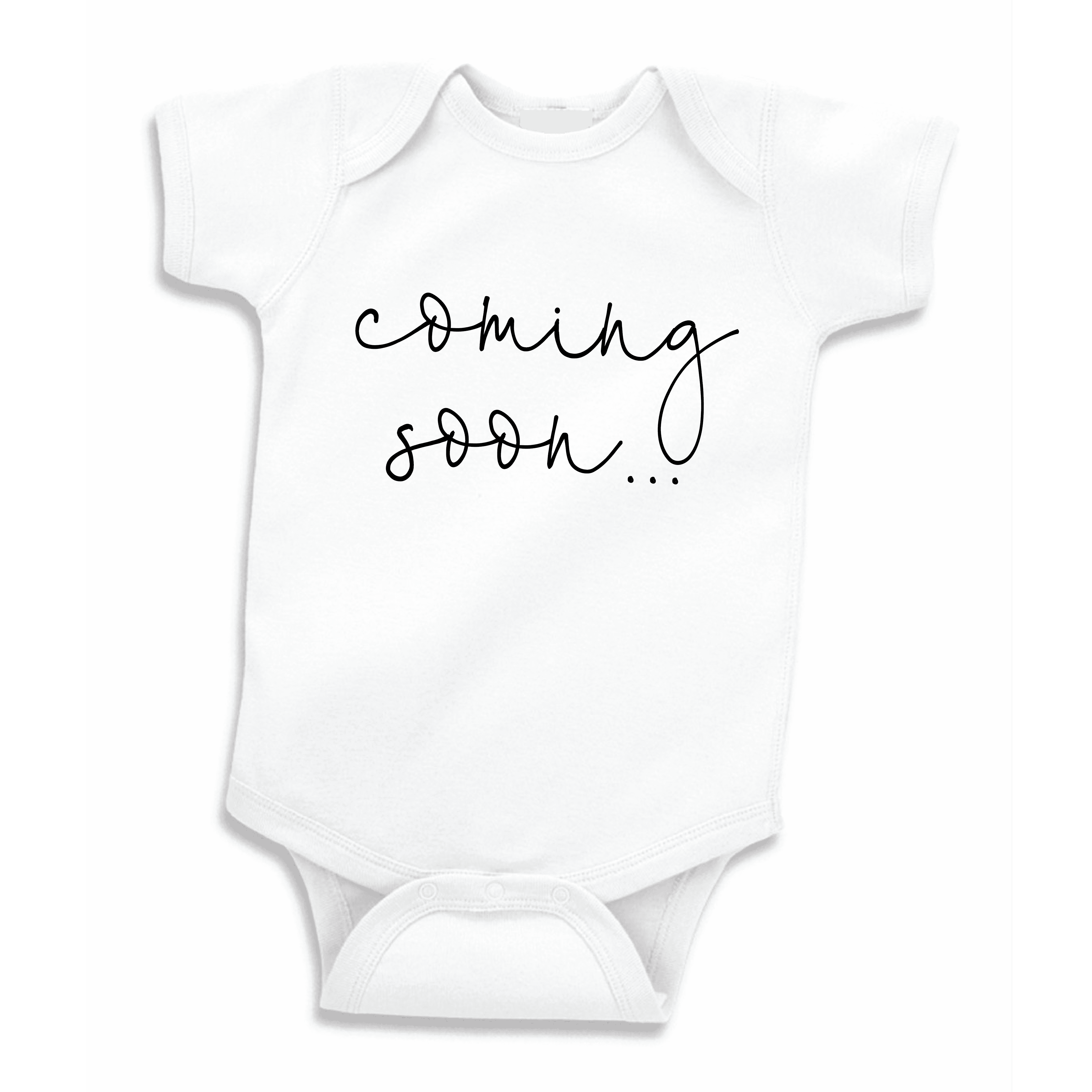 Bump and Beyond Designs Coming Soon Pregnancy Announcement Short Sleeve ...