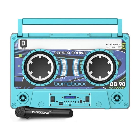 Bumpboxx Remixx Bluetooth Boombox: Portable Music Party System, LED ...