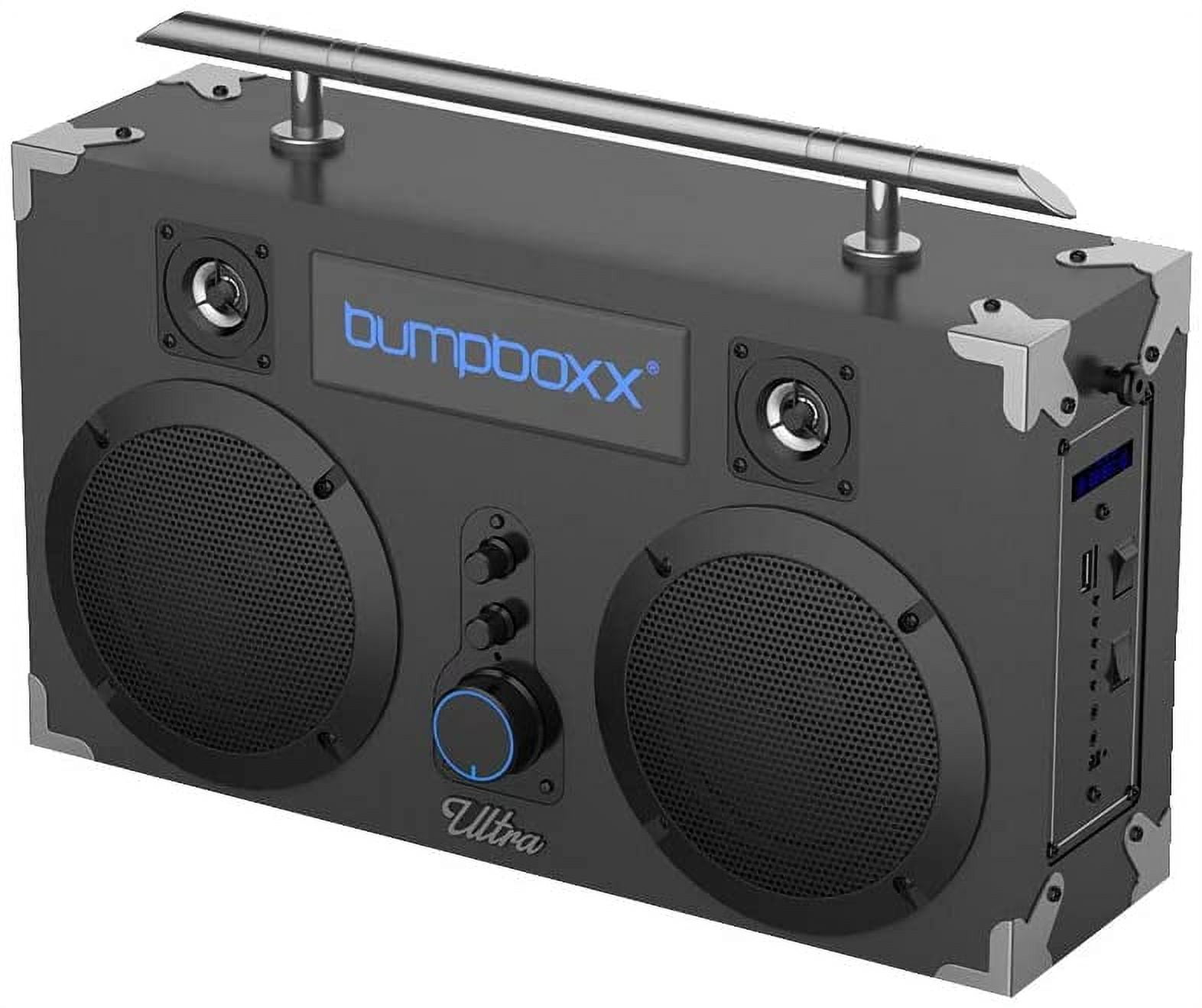 Bumpboxx Portable Bluetooth Speaker Boombox, Ultra Black - Walmart.com
