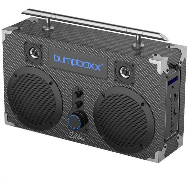 Bumpboxx Ultra Carbon Fiber Boombox | Wireless Bluetooth Speaker ...