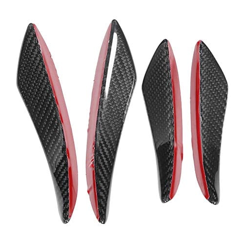 Bumper Canards, 4Pcs/Set Universal Carbon Fiber Canards Bumper Lip ...