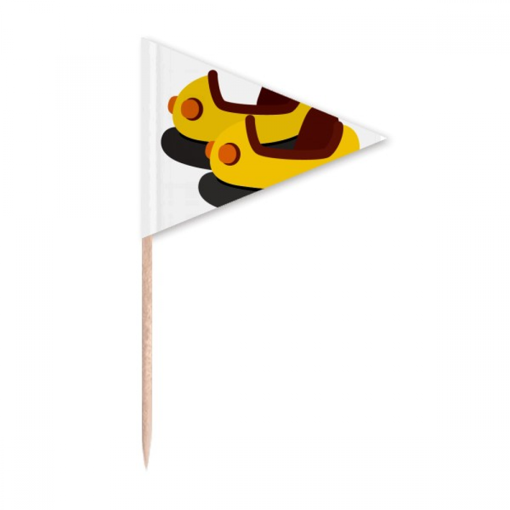 Bumper Car Amusement Park Illustration Toothpick Triangle Cupcake ...