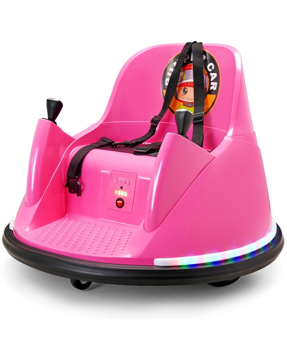 12V Bumper Car for Kids 1.5-6 Years with Remote Control, Flashing ...