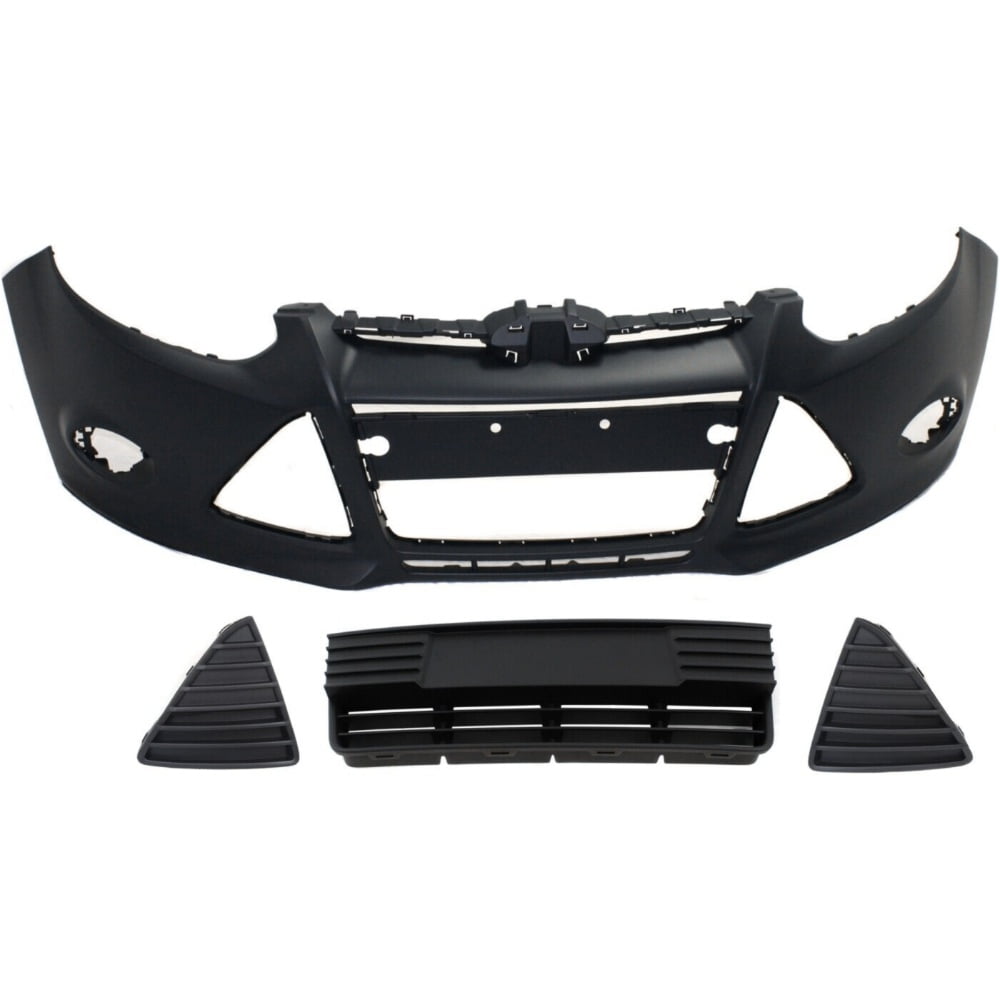 Bumper Cover Fascia Kit For Ford 2012-2014 Focus Front S SE Trim Fog ...