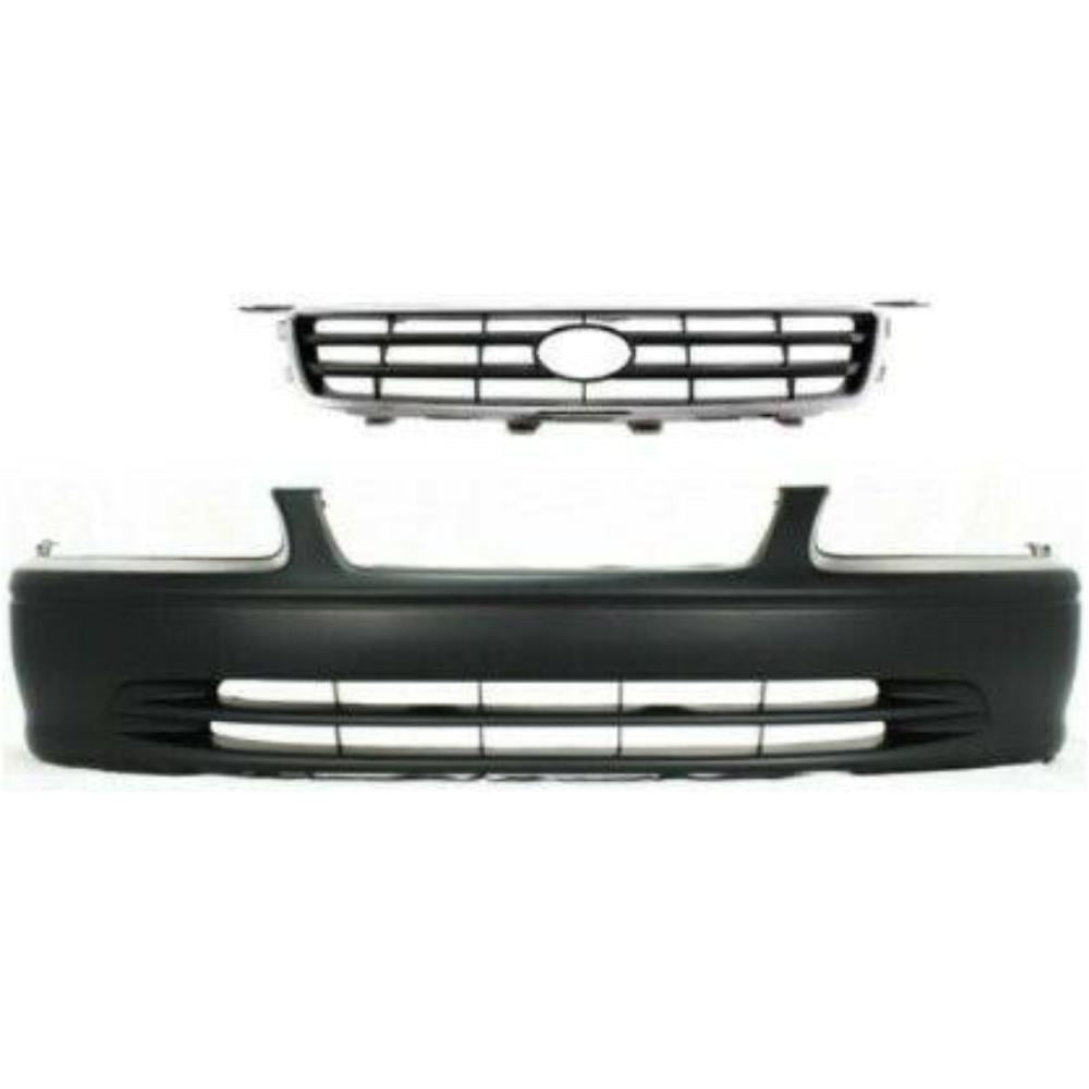 Bumper Cover Kit For 2000-2001 Toyota Camry Front 2pc - Walmart.com